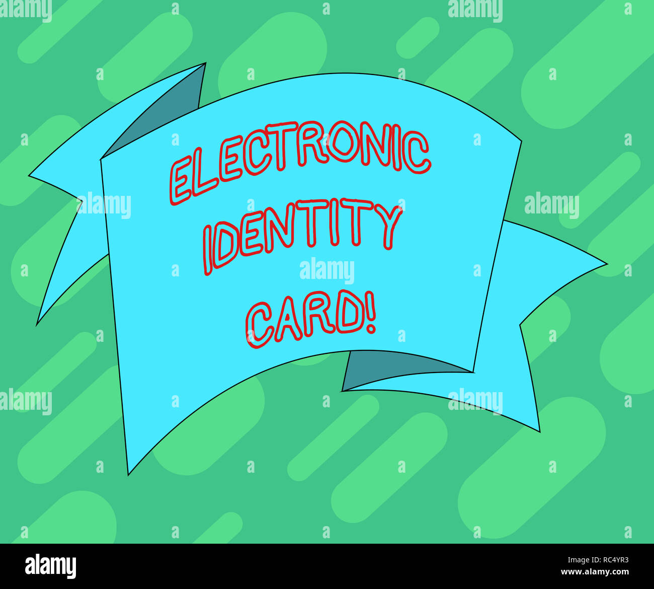 Conceptual hand writing showing Electronic Identity Card. Business ...