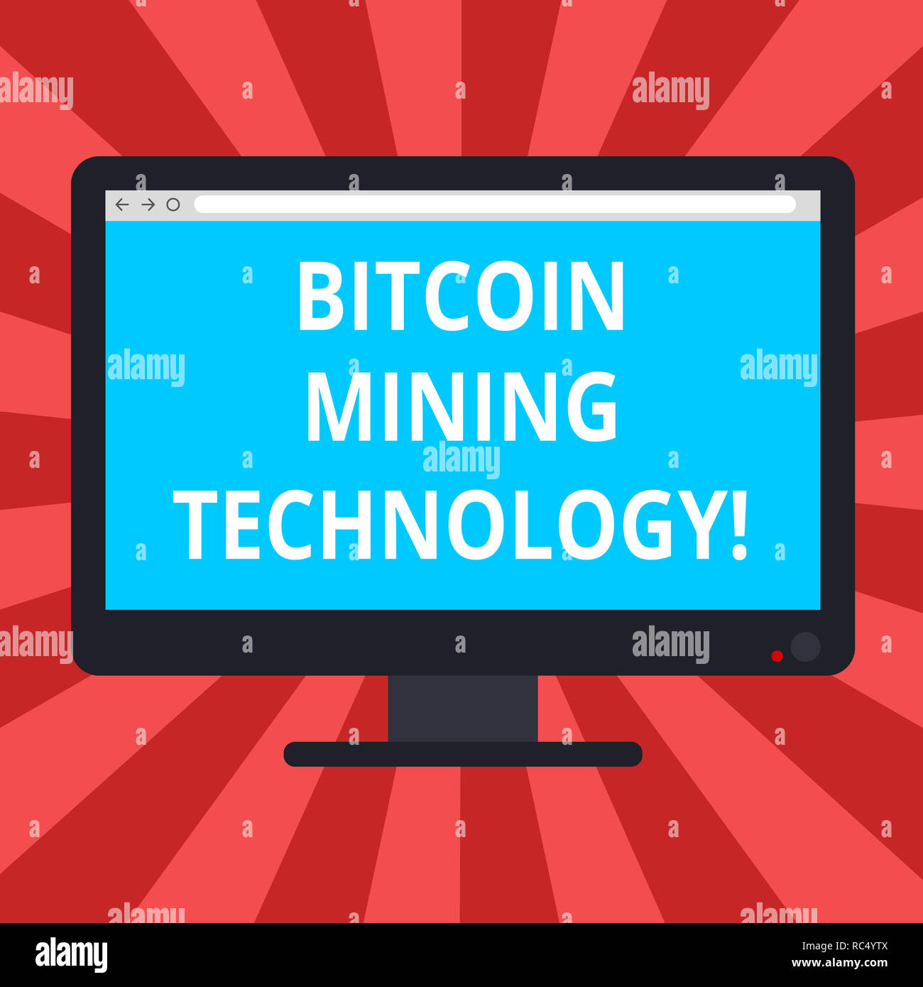 Conceptual hand writing showing Bitcoin Mining Technology. Business ...