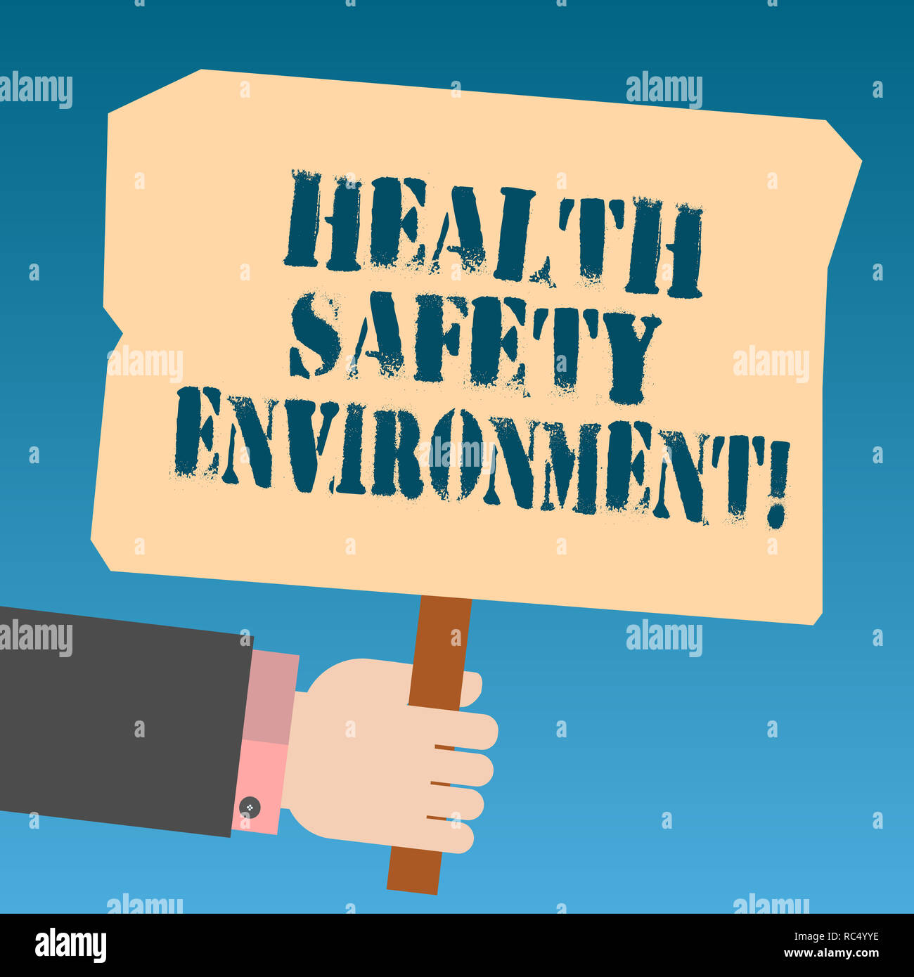 Writing note showing Health Safety Environment. Business photo ...