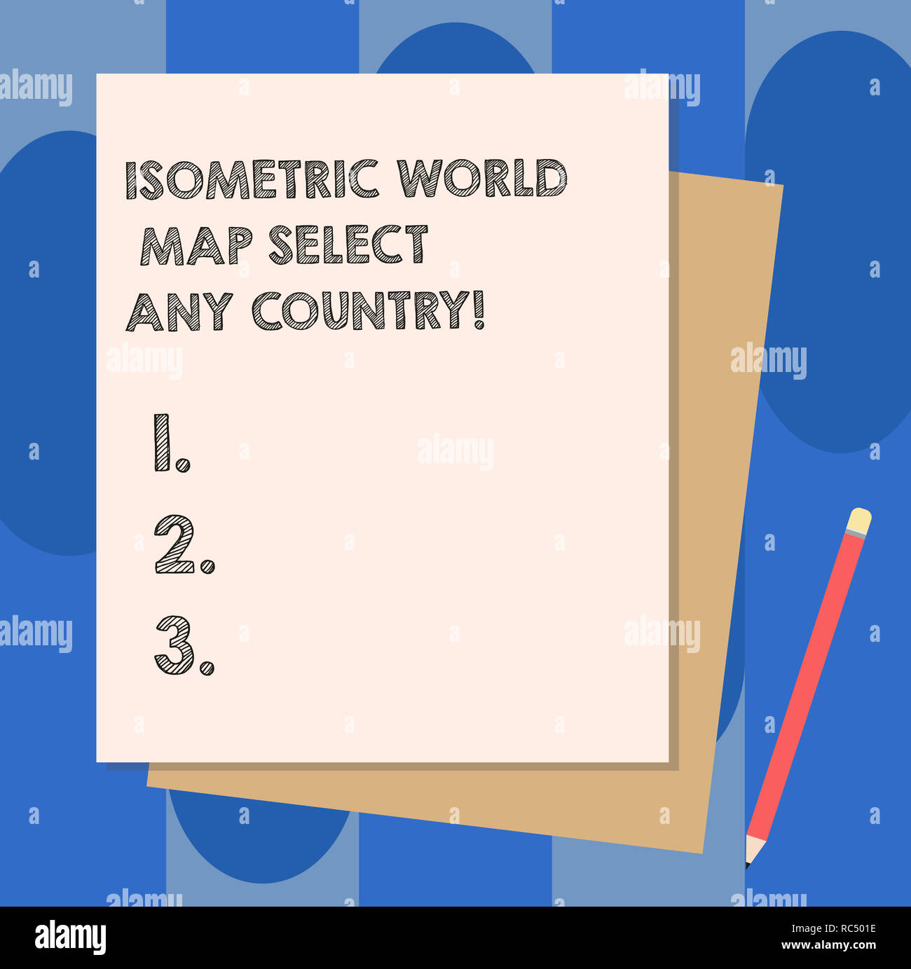 Conceptual hand writing showing Isometric World Map Select Any Country ...
