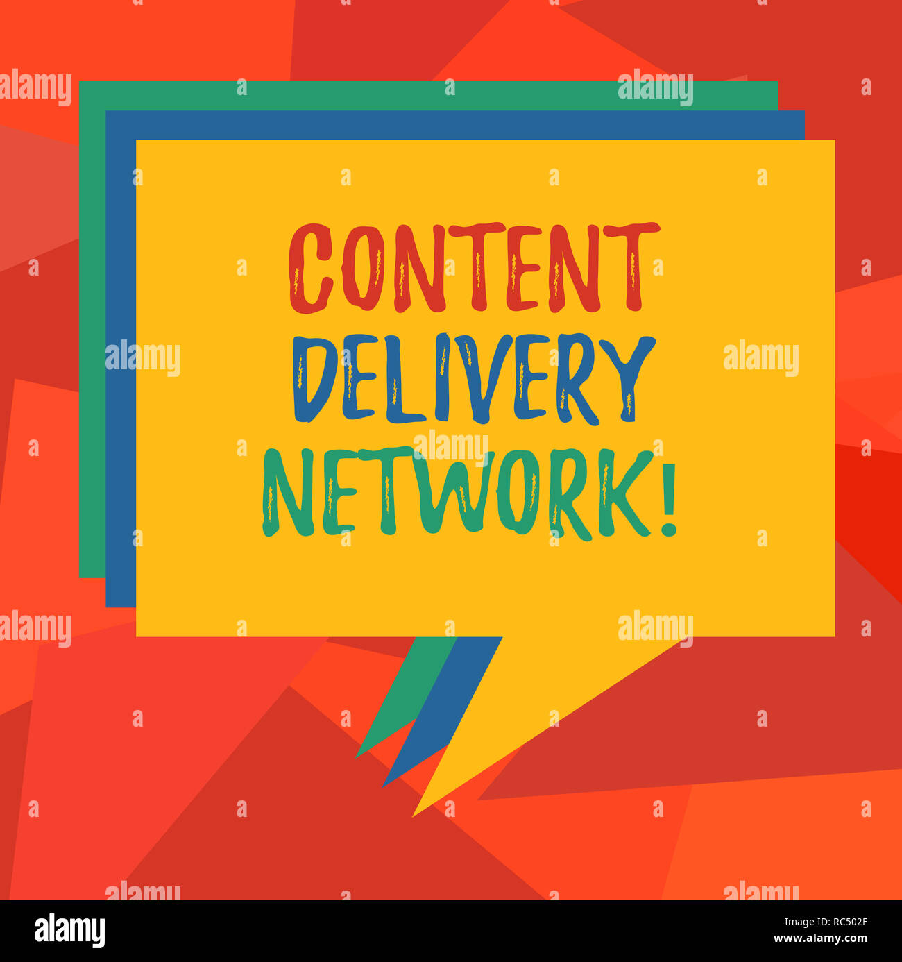 Word writing text Content Delivery Network. Business concept for Geographically dispersed ...