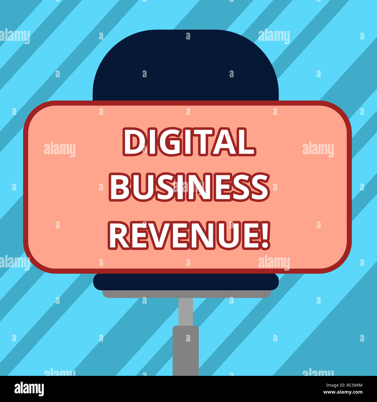 Text sign showing Digital Business Revenue. Conceptual photo Income ...