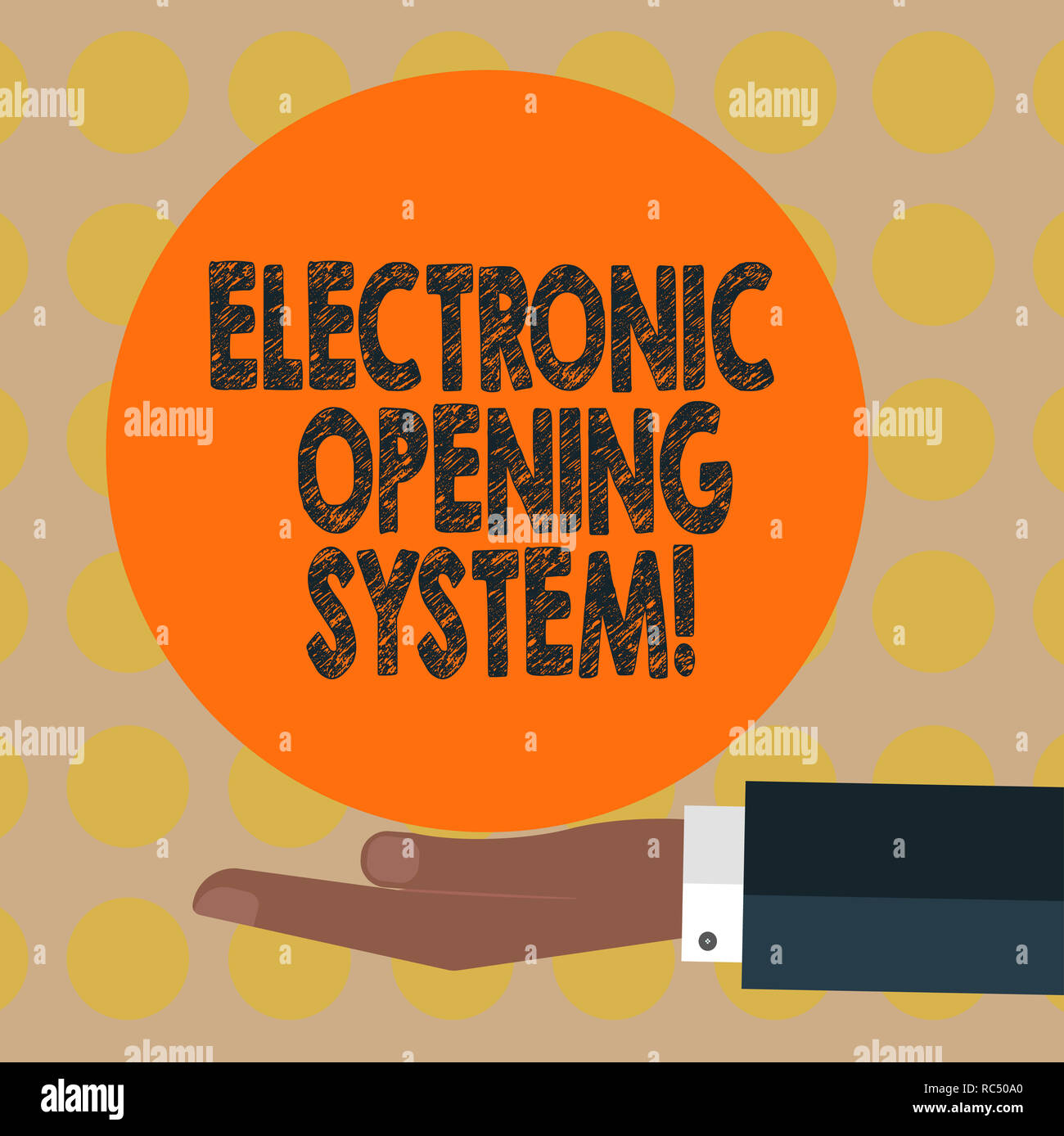 Word writing text Electronic Opening System. Business concept for ...
