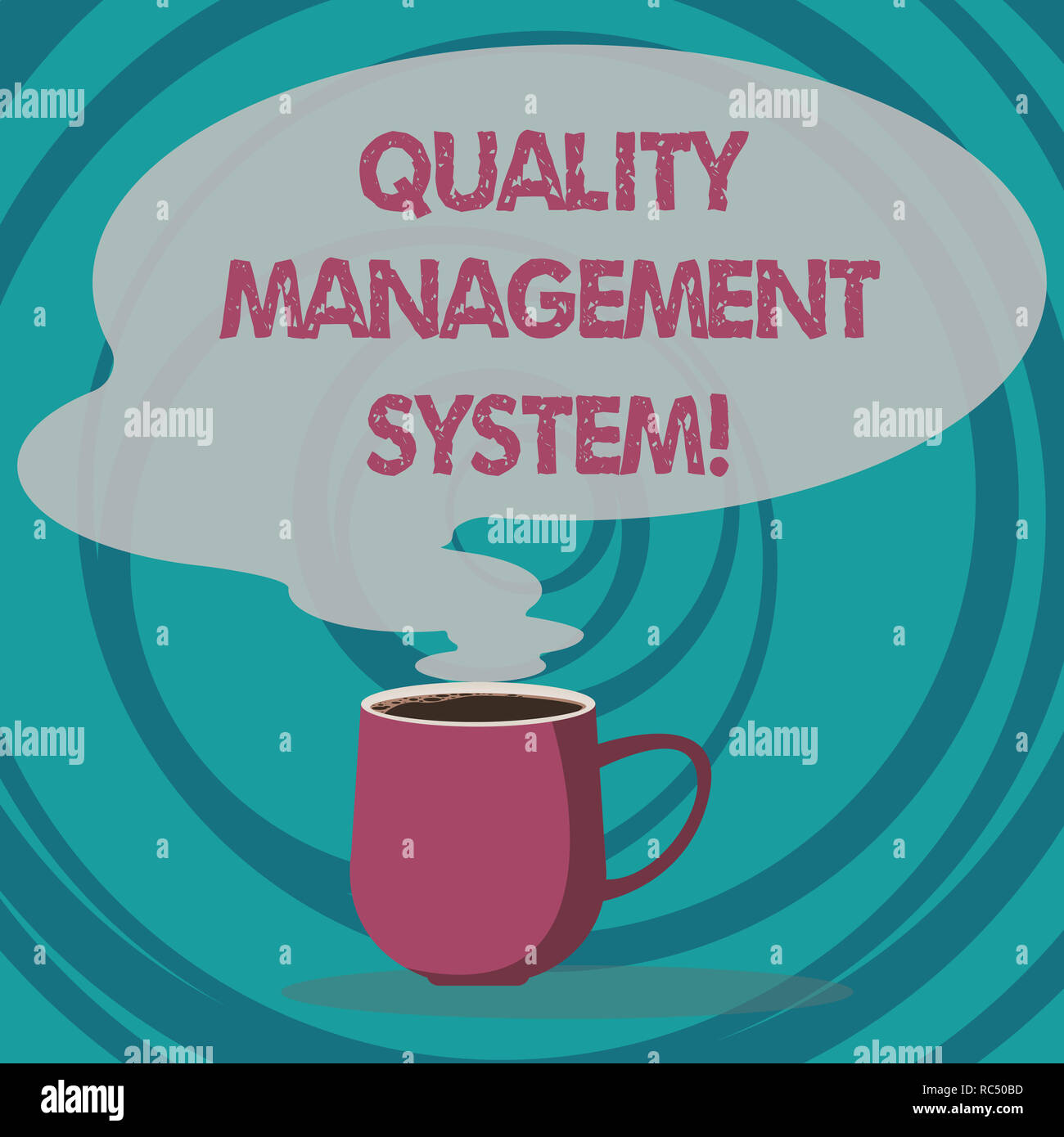 Writing note showing Quality Management System. Business photo ...