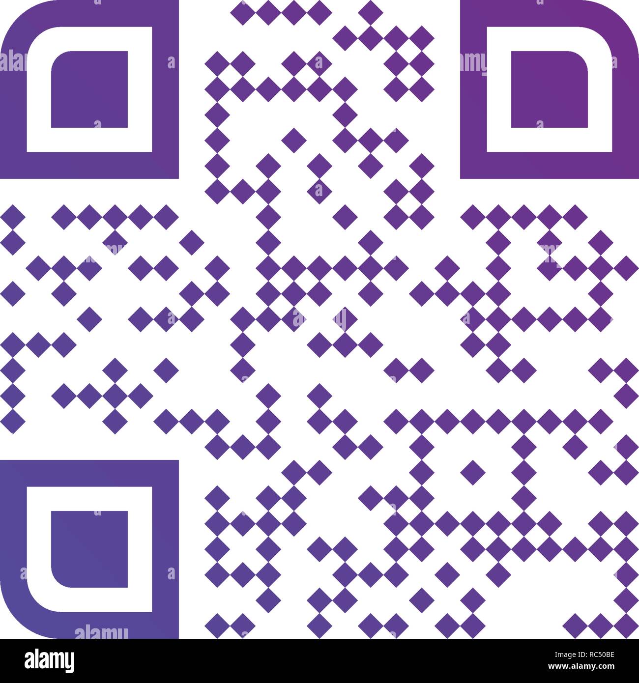 Creative qr code icon made out of stars. vector illustration isolated ...