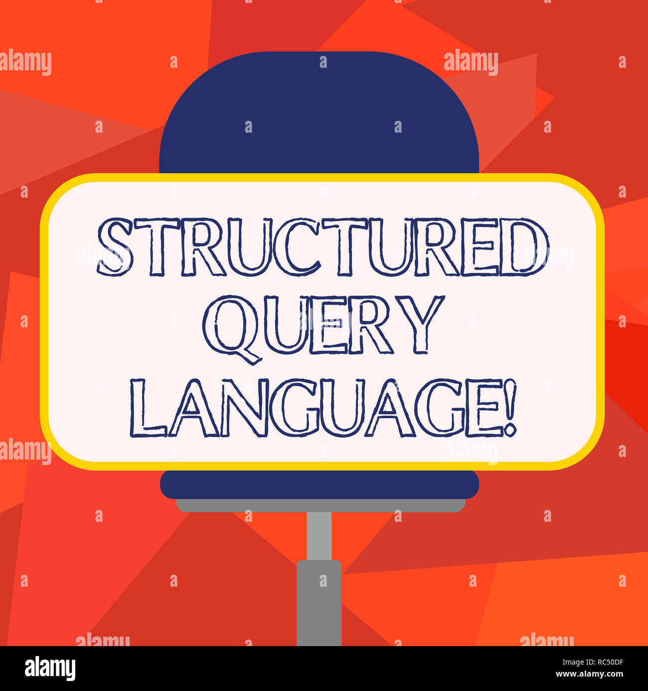 Word Writing Text Structured Query Language Business Concept For Computer Language For