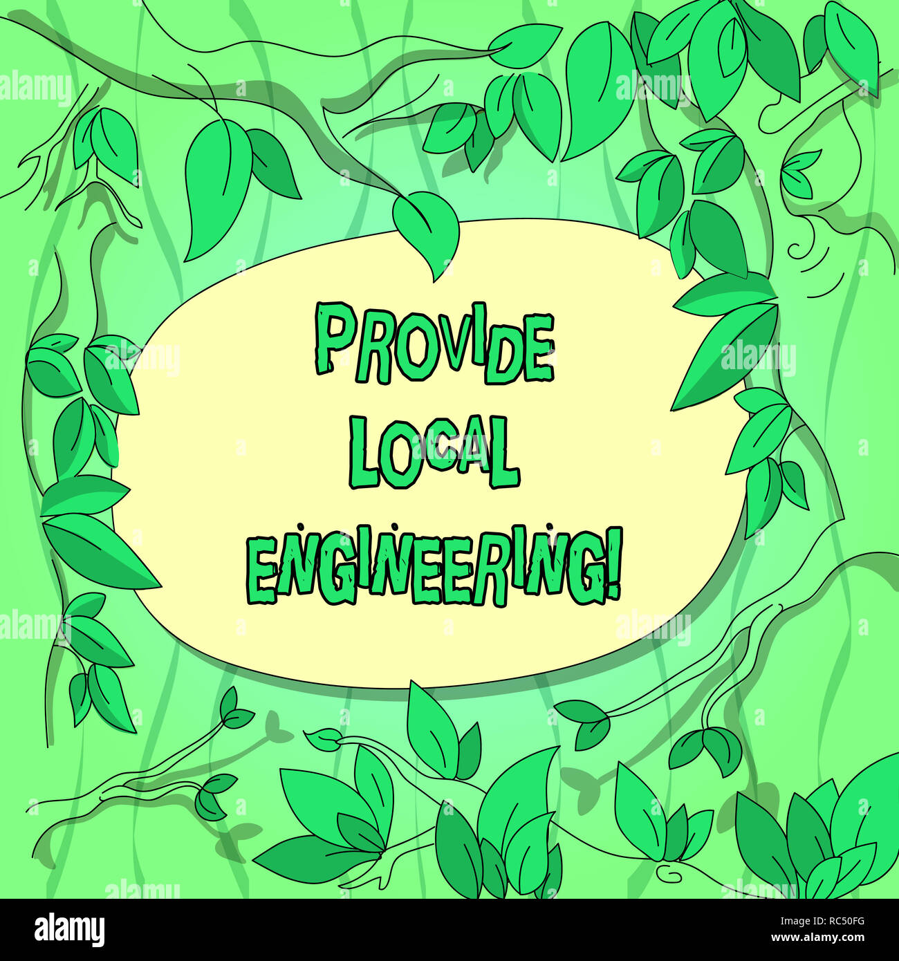 Handwriting text Provide Local Engineering. Concept meaning Building ...