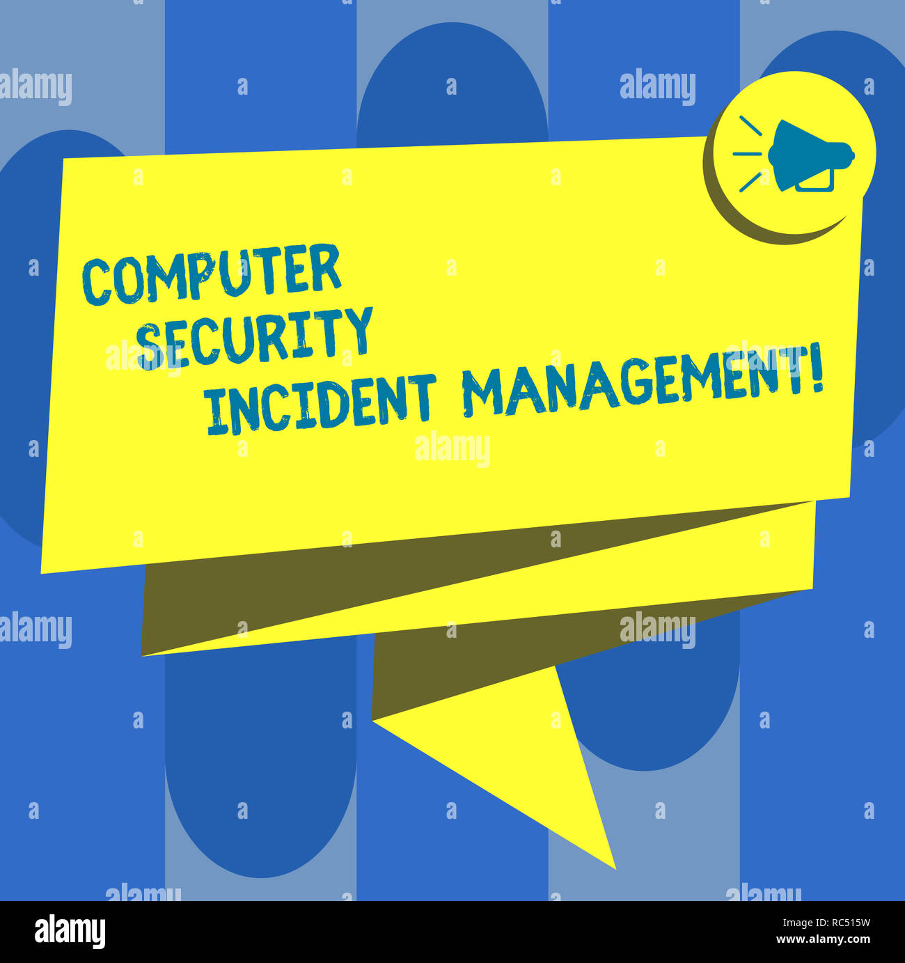 Handwriting text Computer Security Incident Management. Concept meaning ...