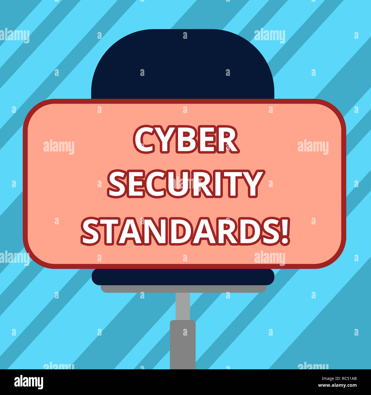 Text sign showing Cyber Security Standards. Conceptual photo Rules for ...