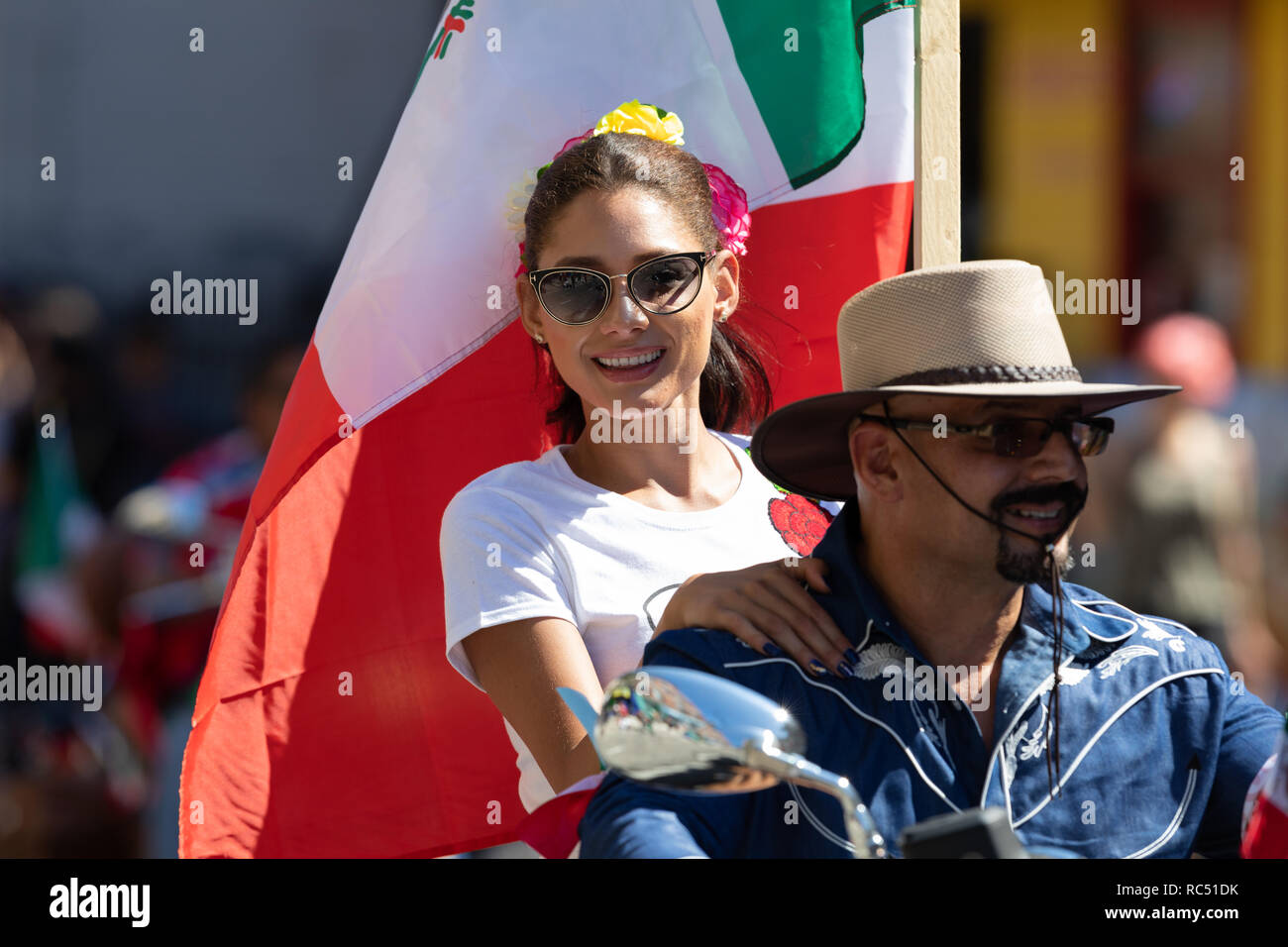 Mexican woman riding a motorcycle hi-res stock photography and images ...