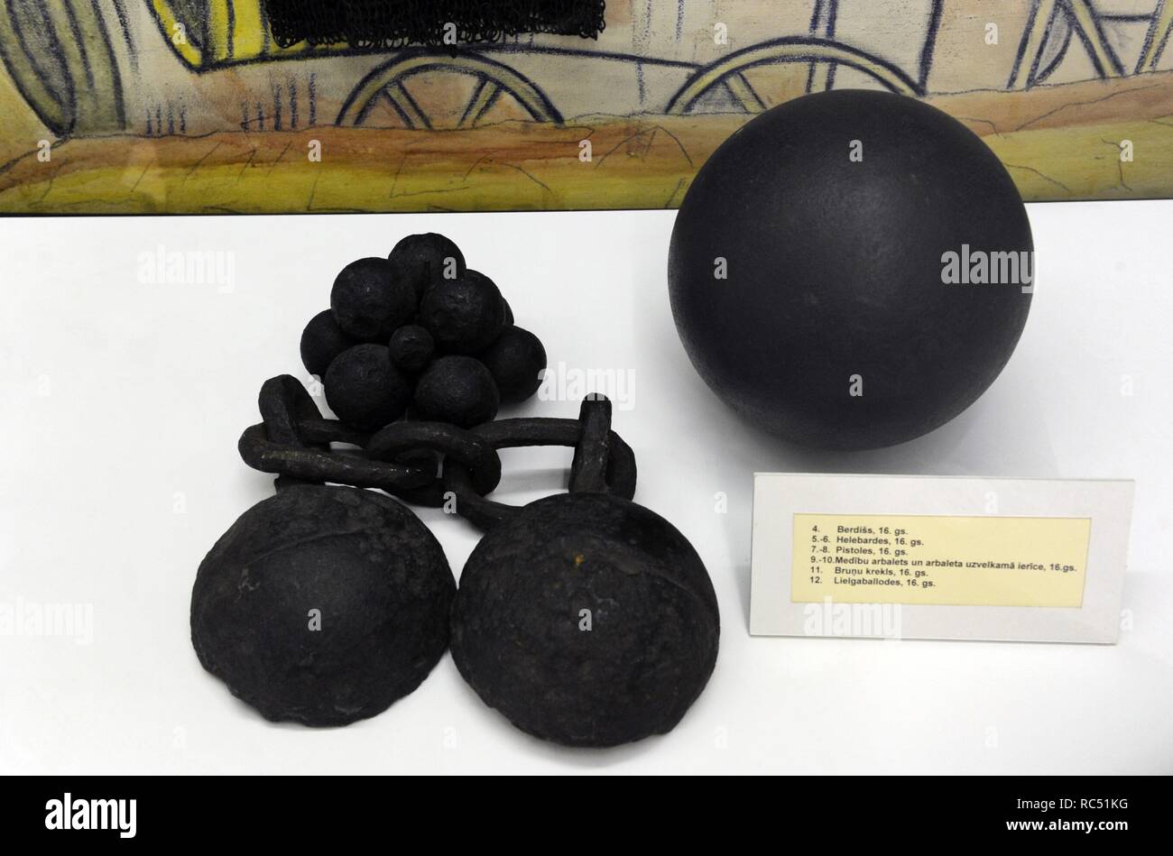 Projectile. Cannonballs. Modern Age. Artillery. 16th century. Museum of ...