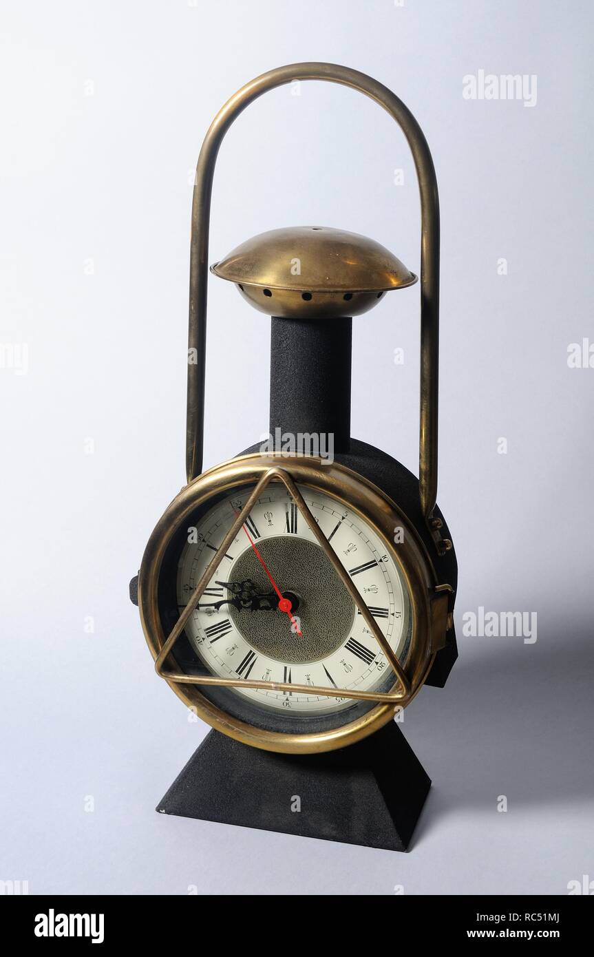 Clock " Railroad lantern Stock Photo - Alamy