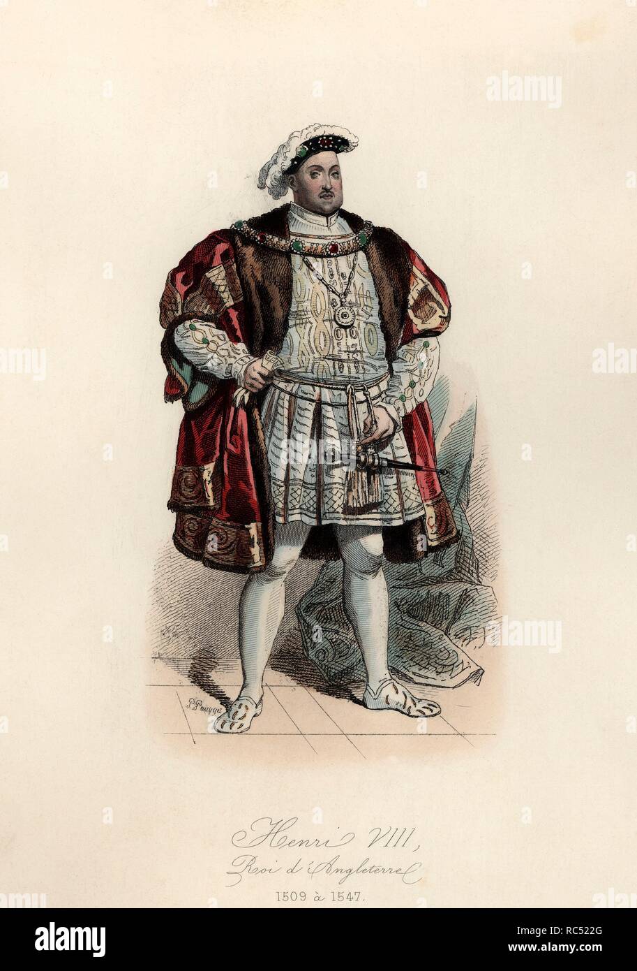 Enrique VIII (1491-1547), rey de Inglaterra, hijo de Enrique VII ...