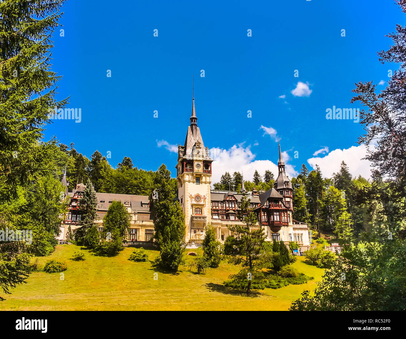 Peles castle detail hi-res stock photography and images - Alamy