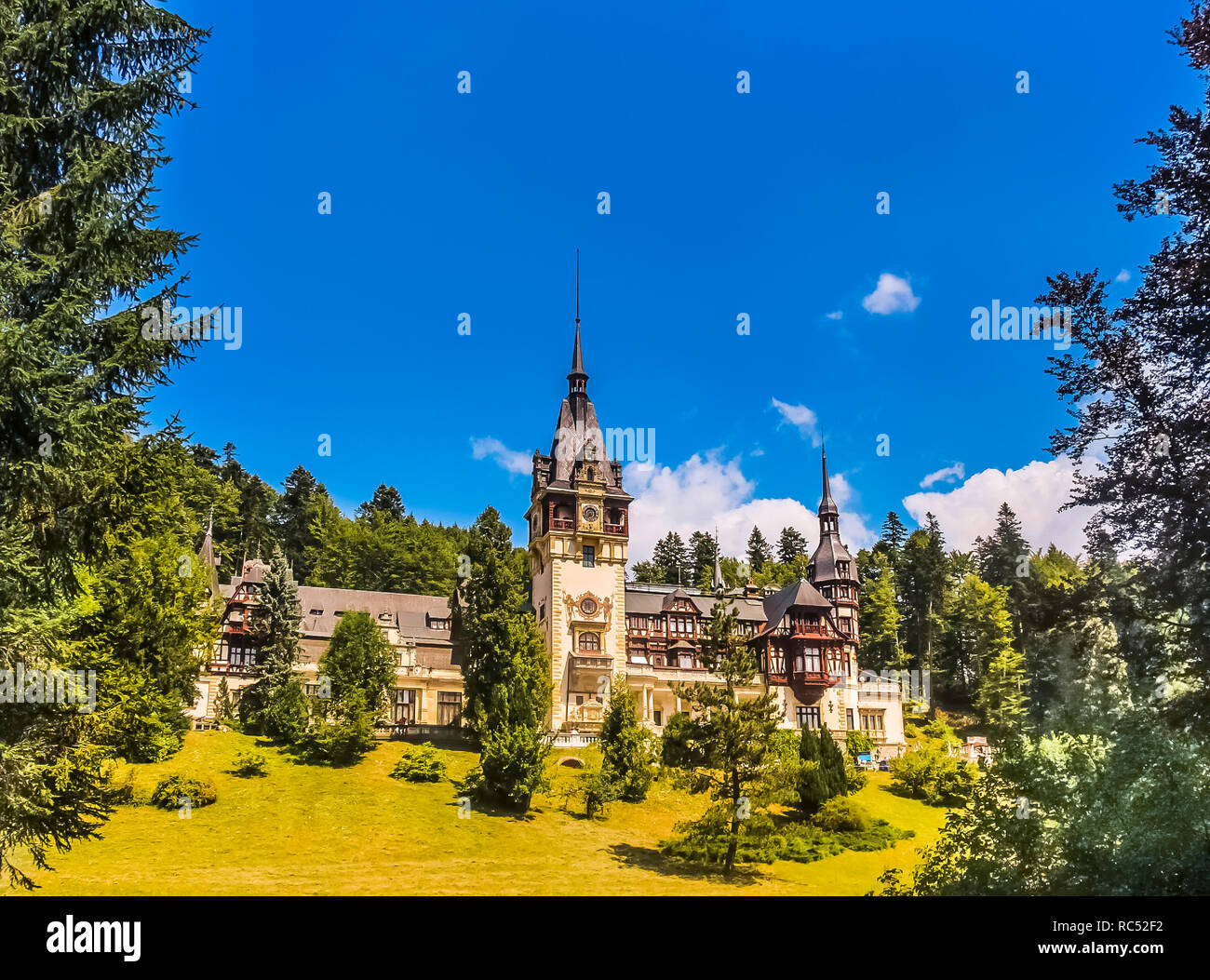 Peles castle detail hi-res stock photography and images - Alamy