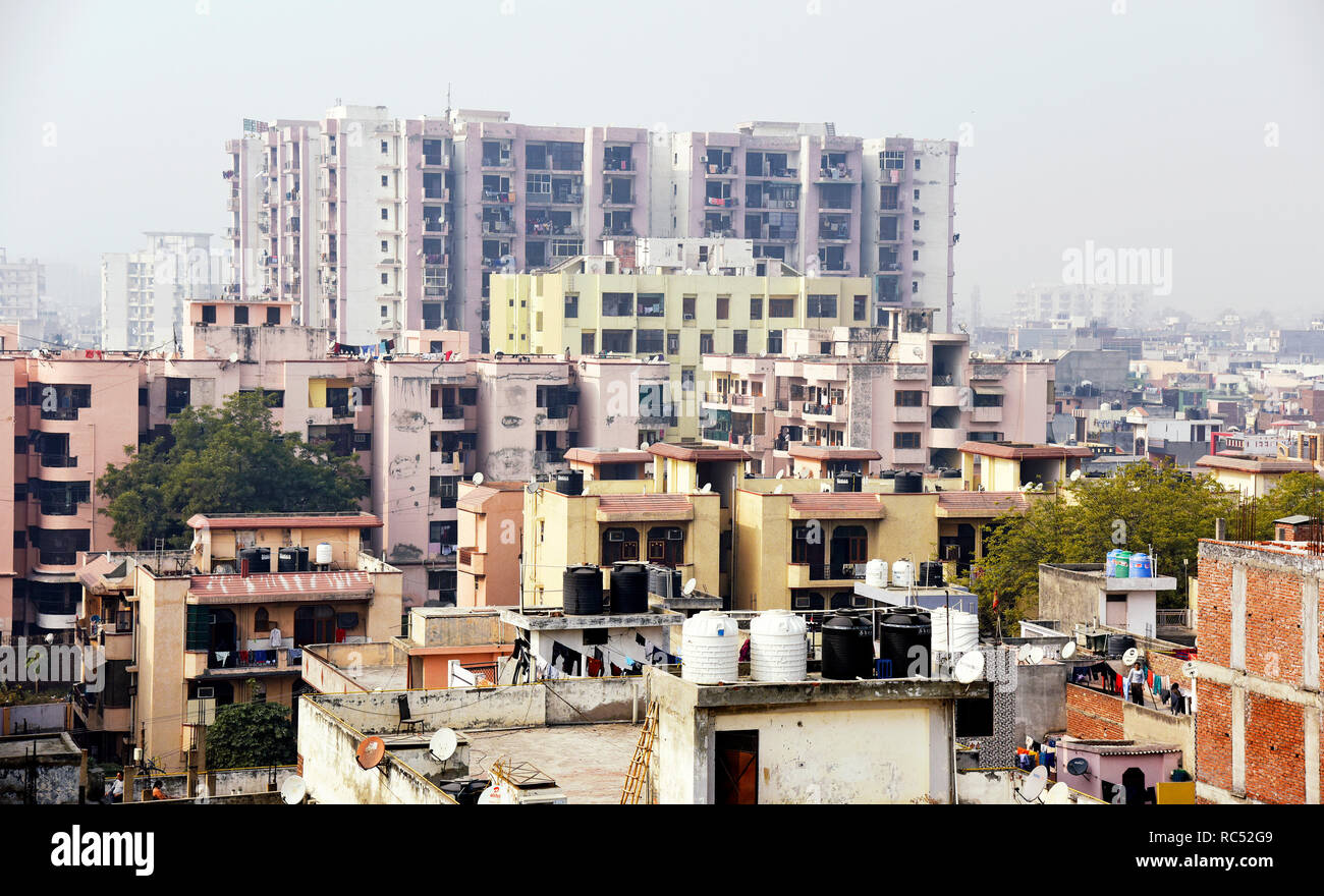 Residential high rises in Delhi Stock Photo - Alamy