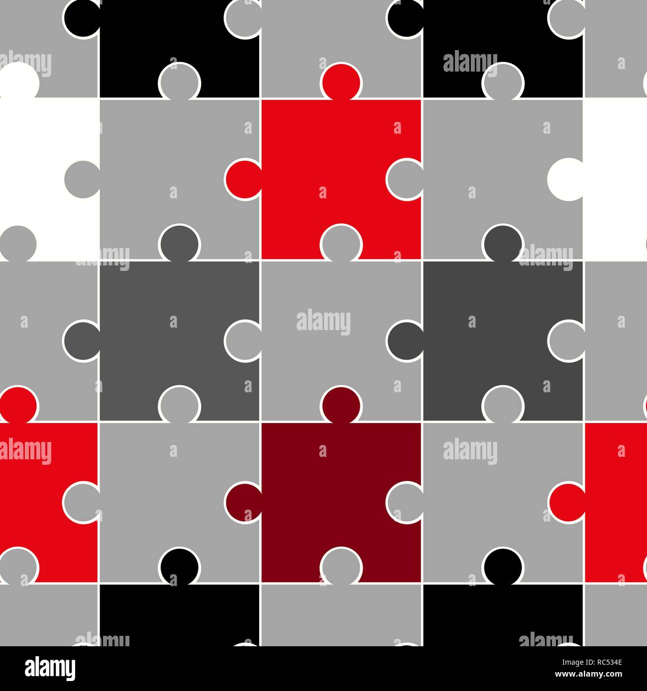 Colorful puzzle seamless background pattern. Vector illustration Stock ...