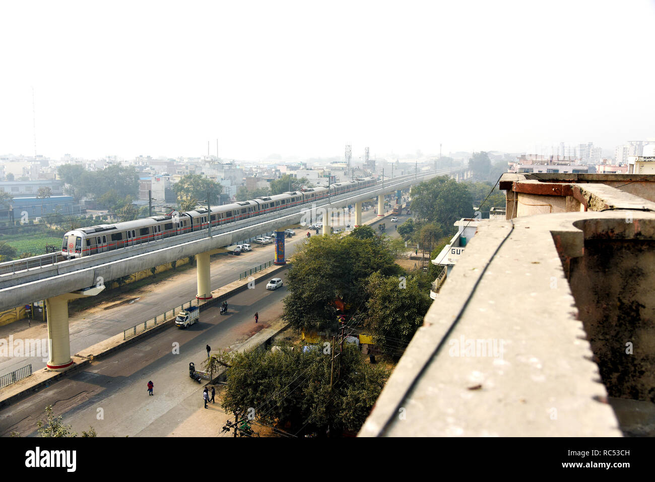 Delhi Metro Train - India Stock Photo - Alamy