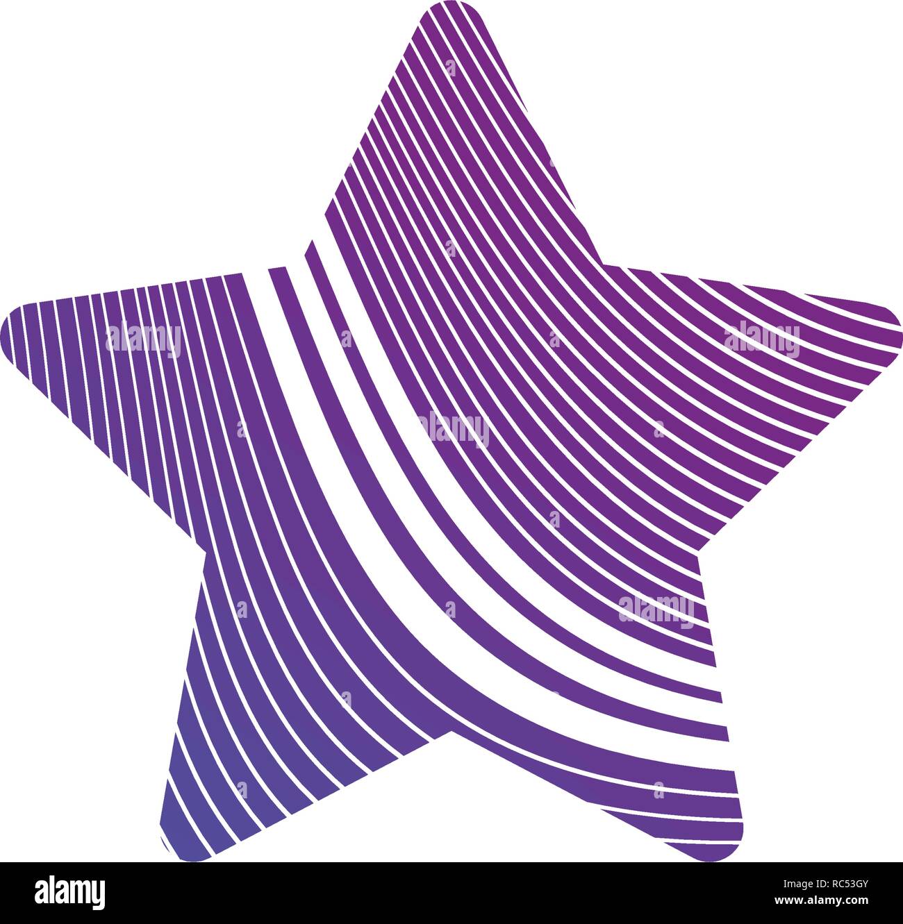 Star logo. Minimal abstract symbol. Geometrical design. Lines as ...
