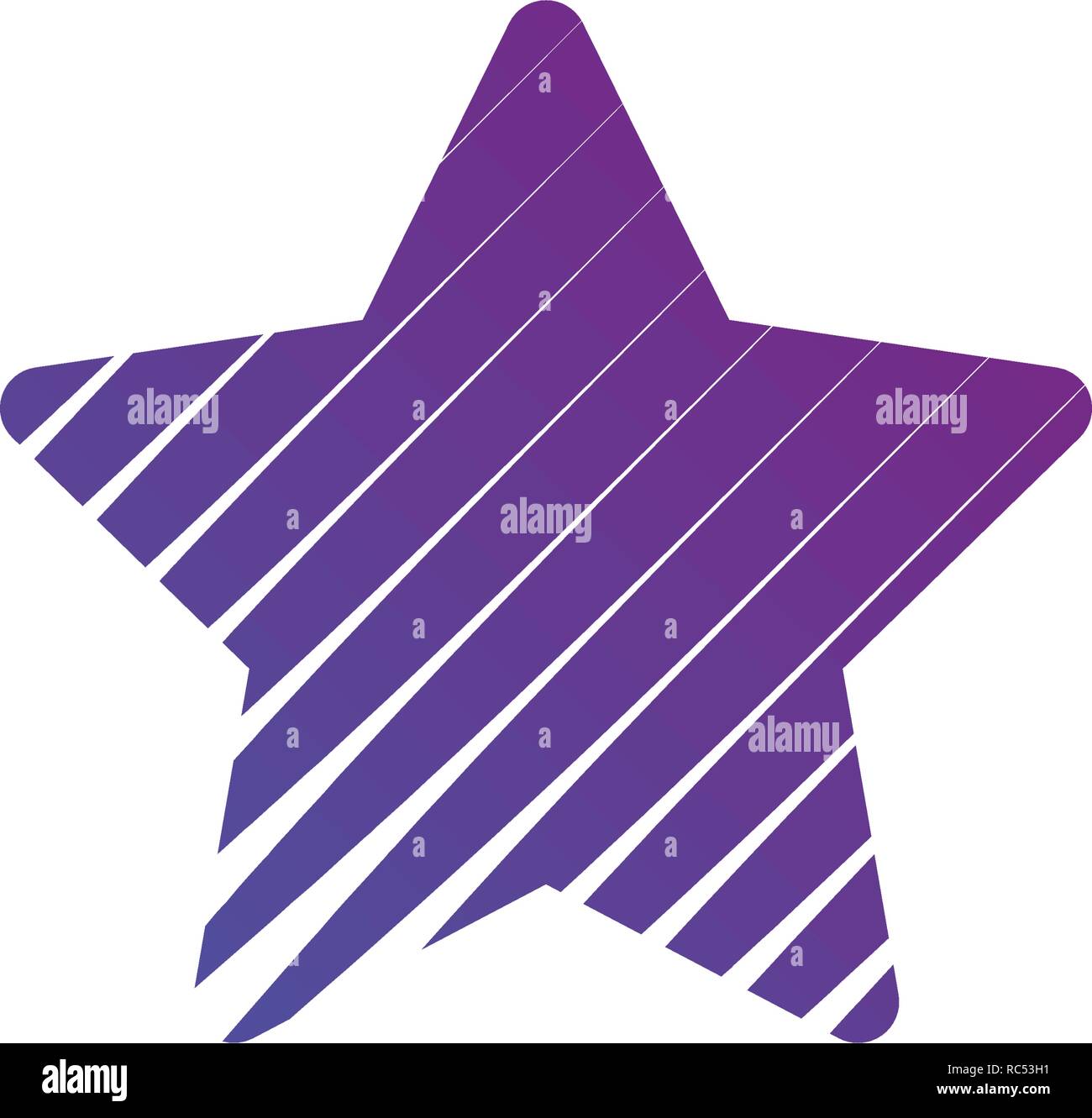 Star logo. Minimal abstract symbol. Geometrical design. Lines as ...