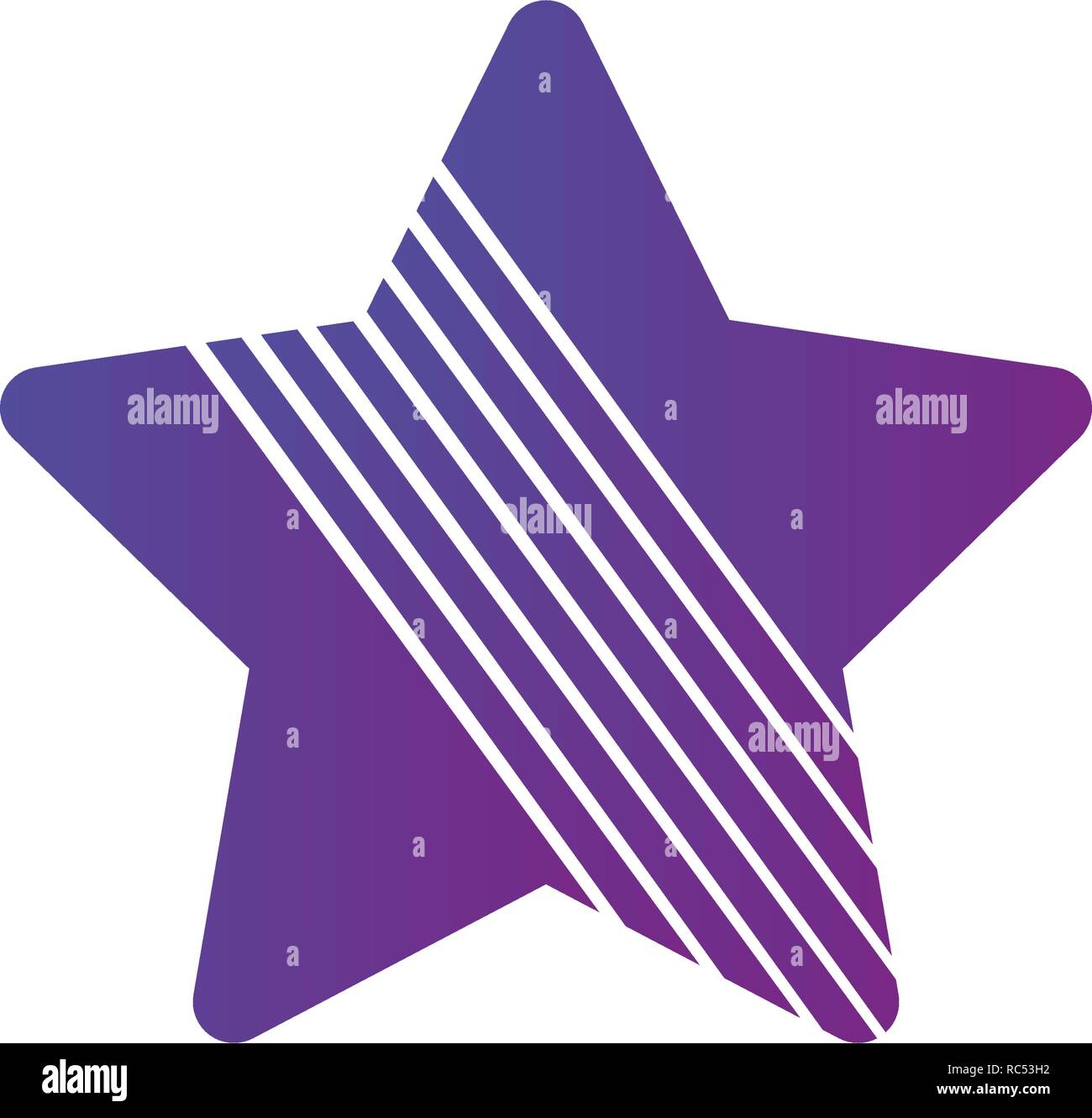 Star logo. Minimal abstract symbol. Geometrical design. Lines as ...