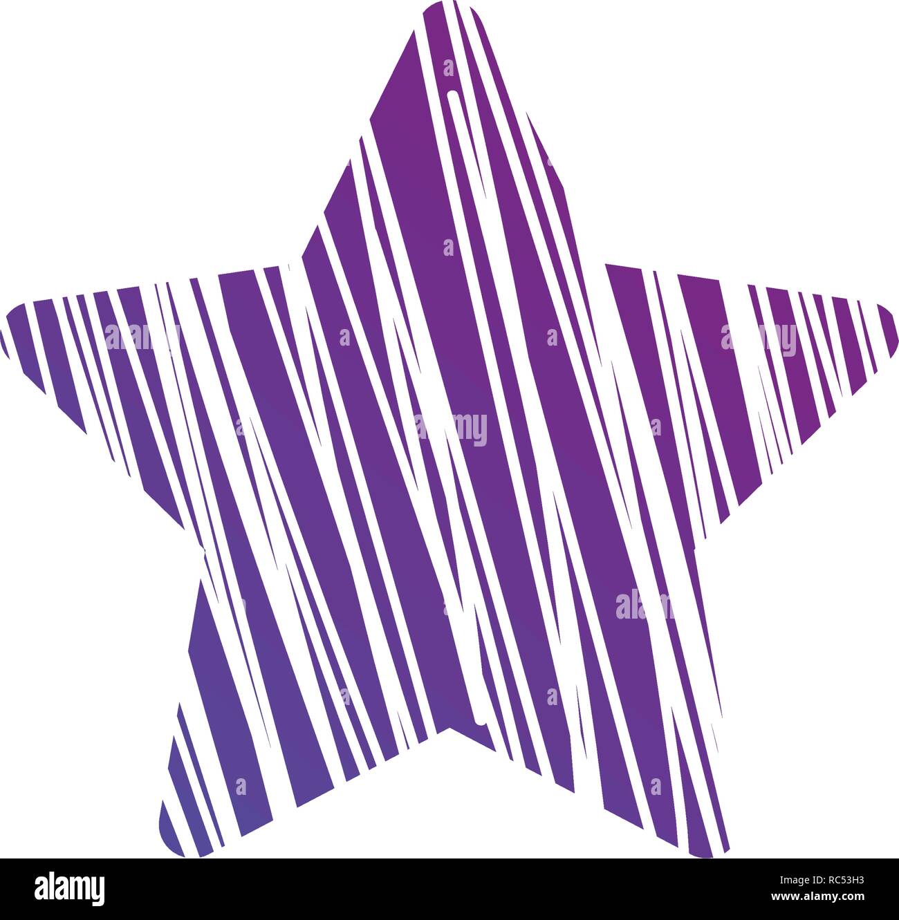 Star logo. Minimal abstract symbol. Geometrical design. Lines as ...