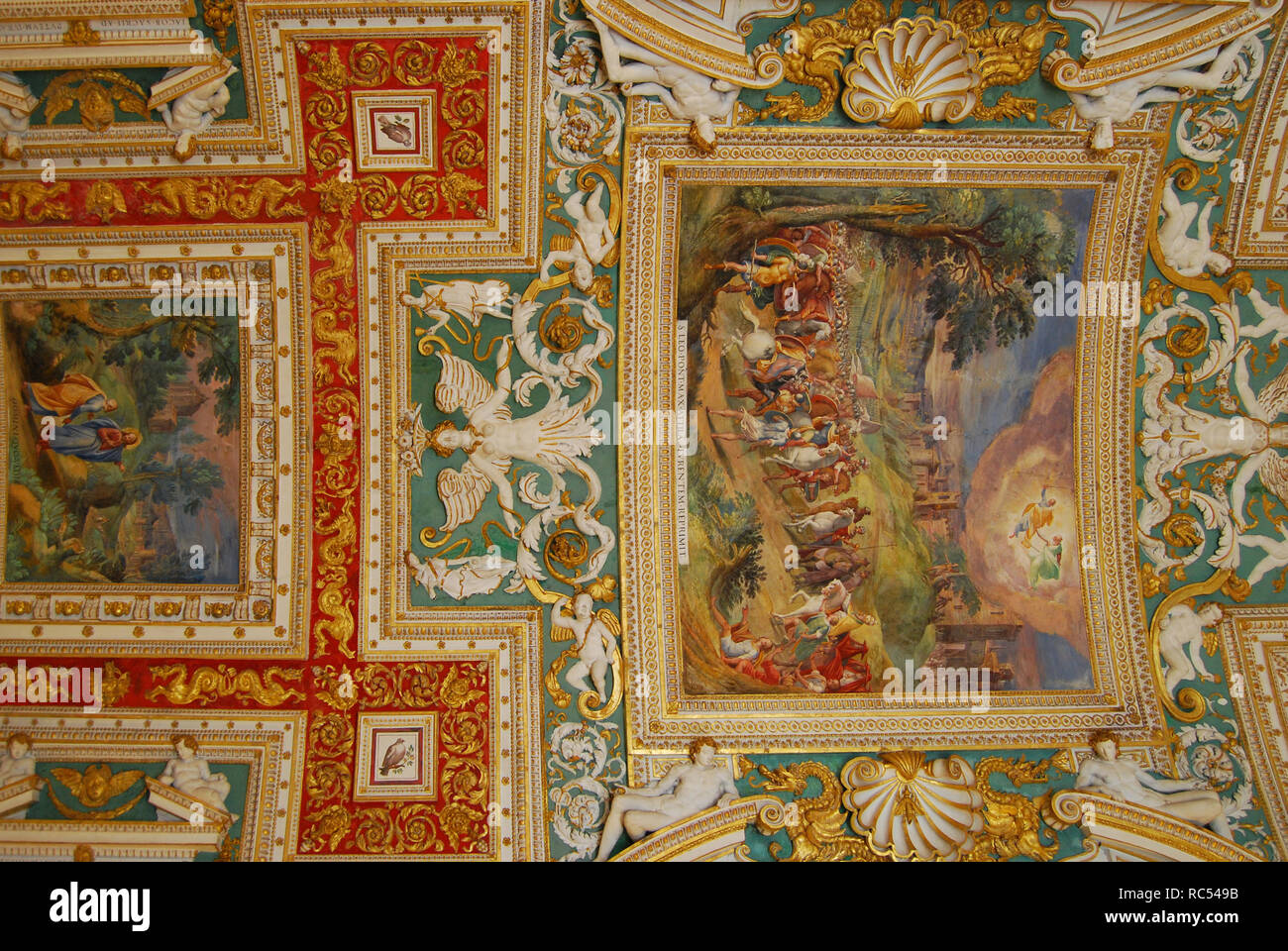 Ceiling in Vatican museum, Vatican city, Italy Stock Photo - Alamy