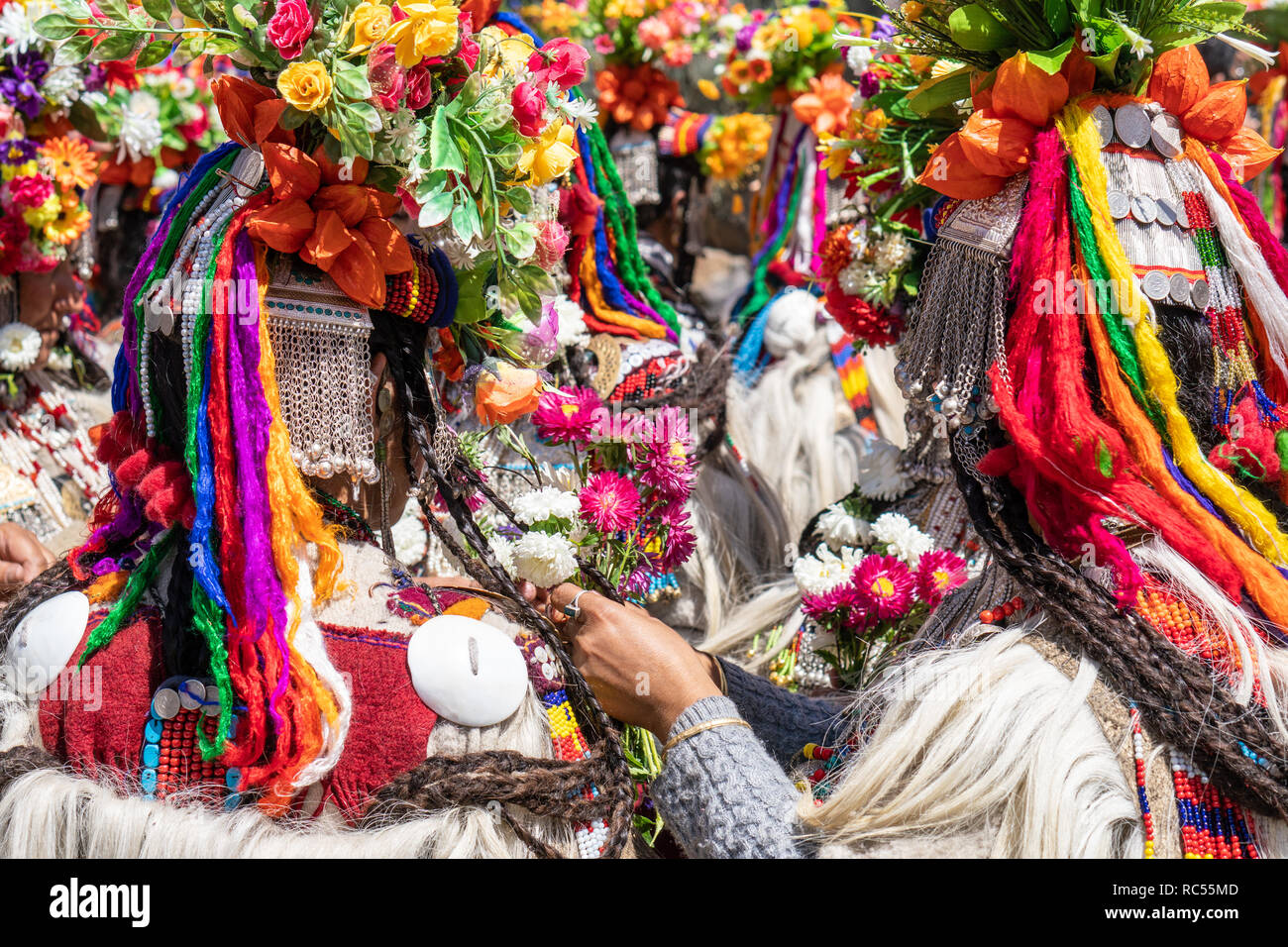 Performers in native costume hi-res stock photography and images - Alamy