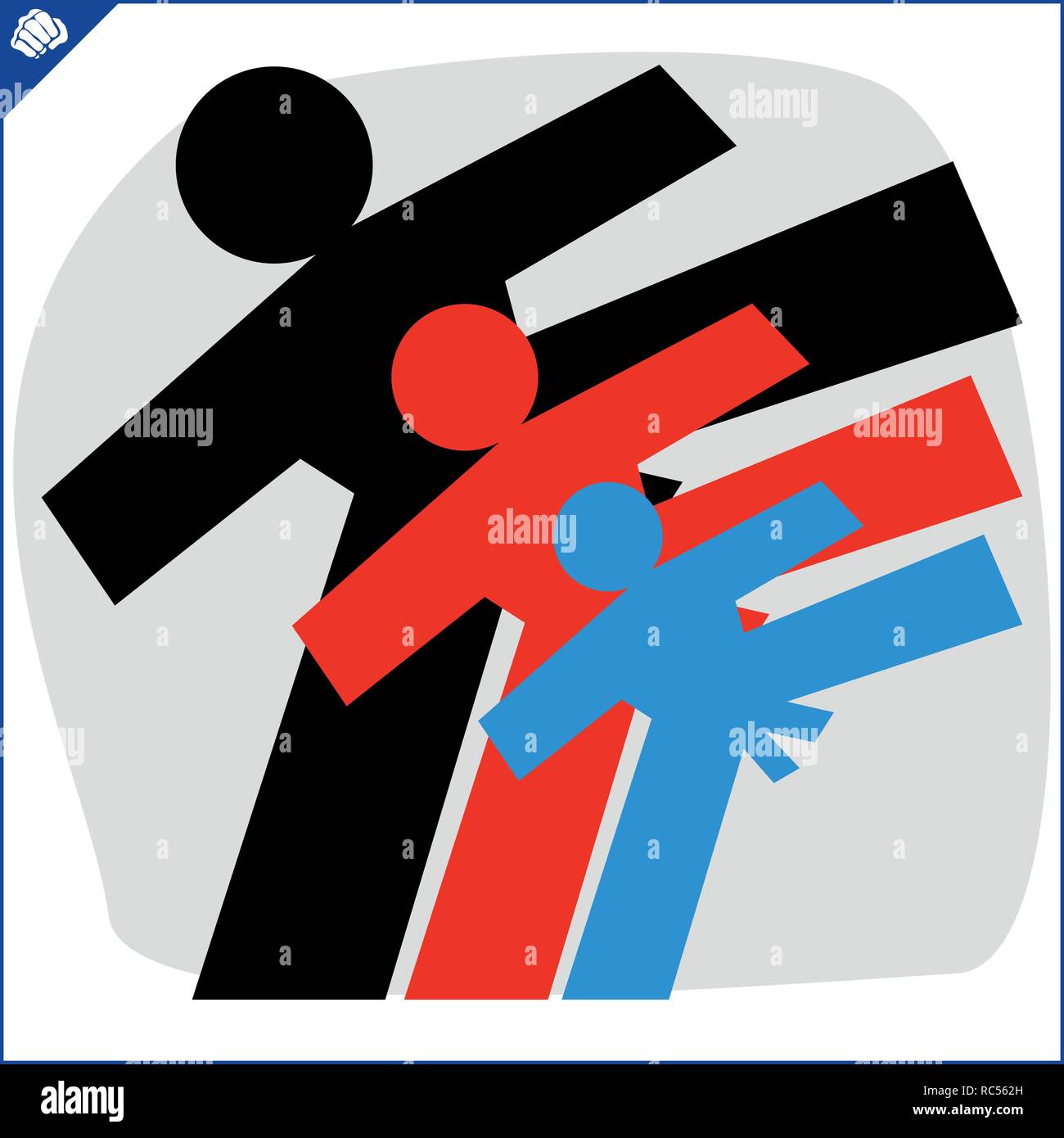 Kick dojo Stock Vector Images - Alamy