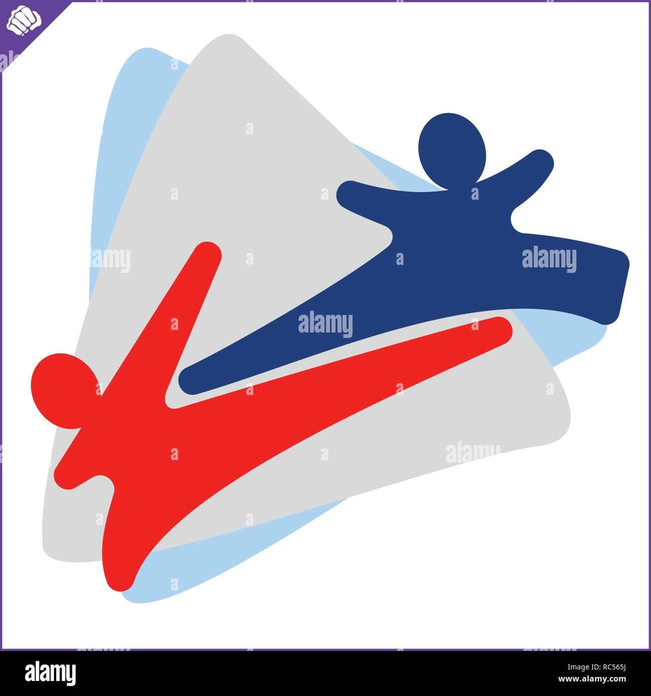 The kick boxing Stock Vector Images - Alamy