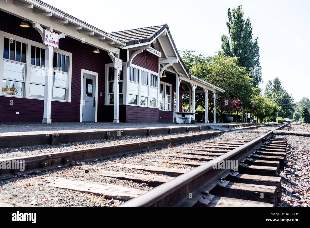 train station in washington state Stock Photo - Alamy