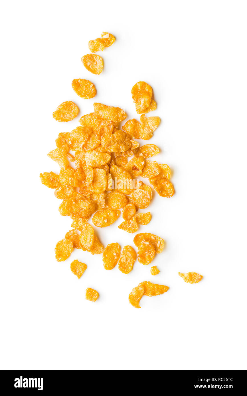 Crispy cornflakes top view Cut Out Stock Images & Pictures - Alamy
