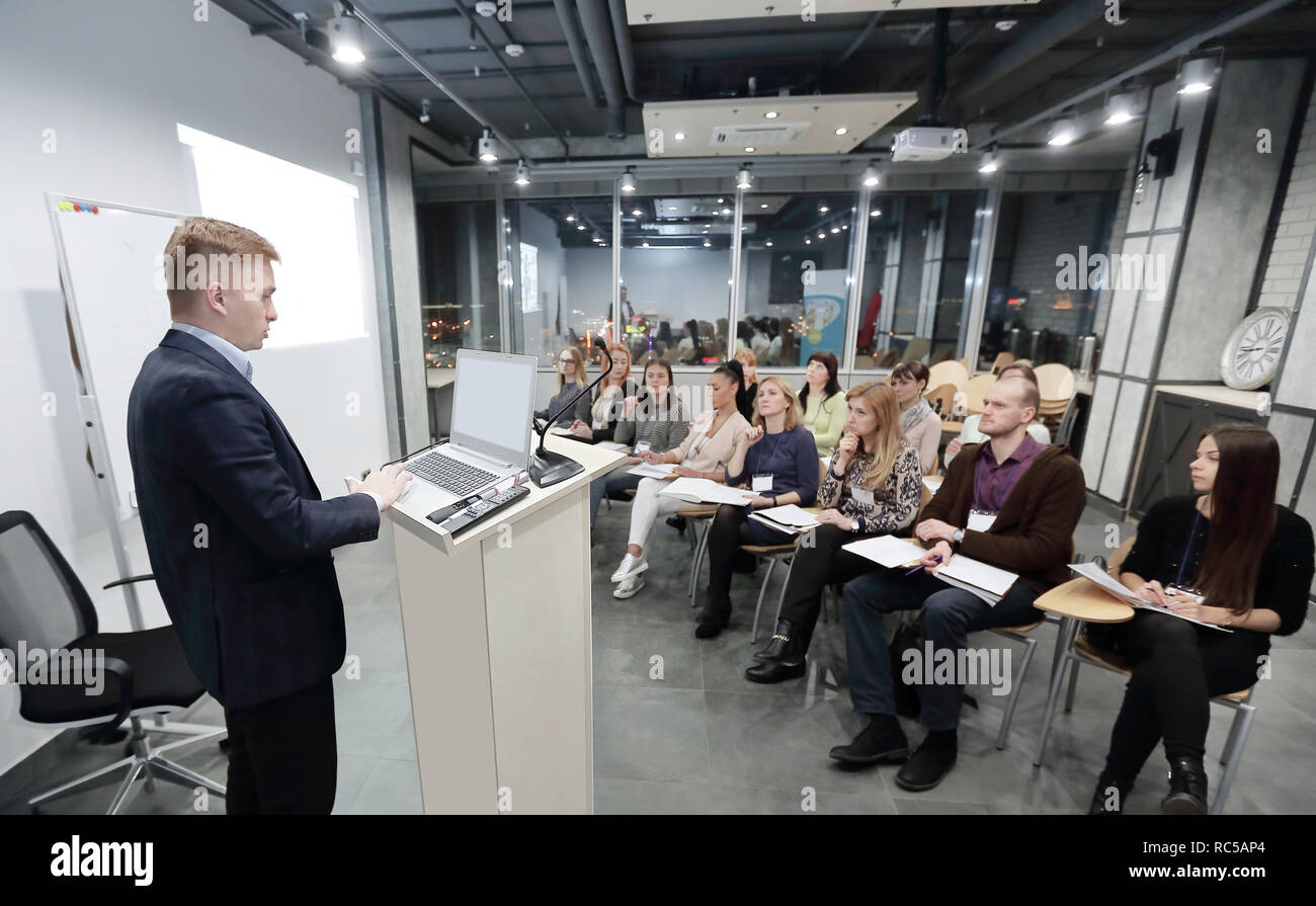 Manager conducts interview employee hi-res stock photography and images ...