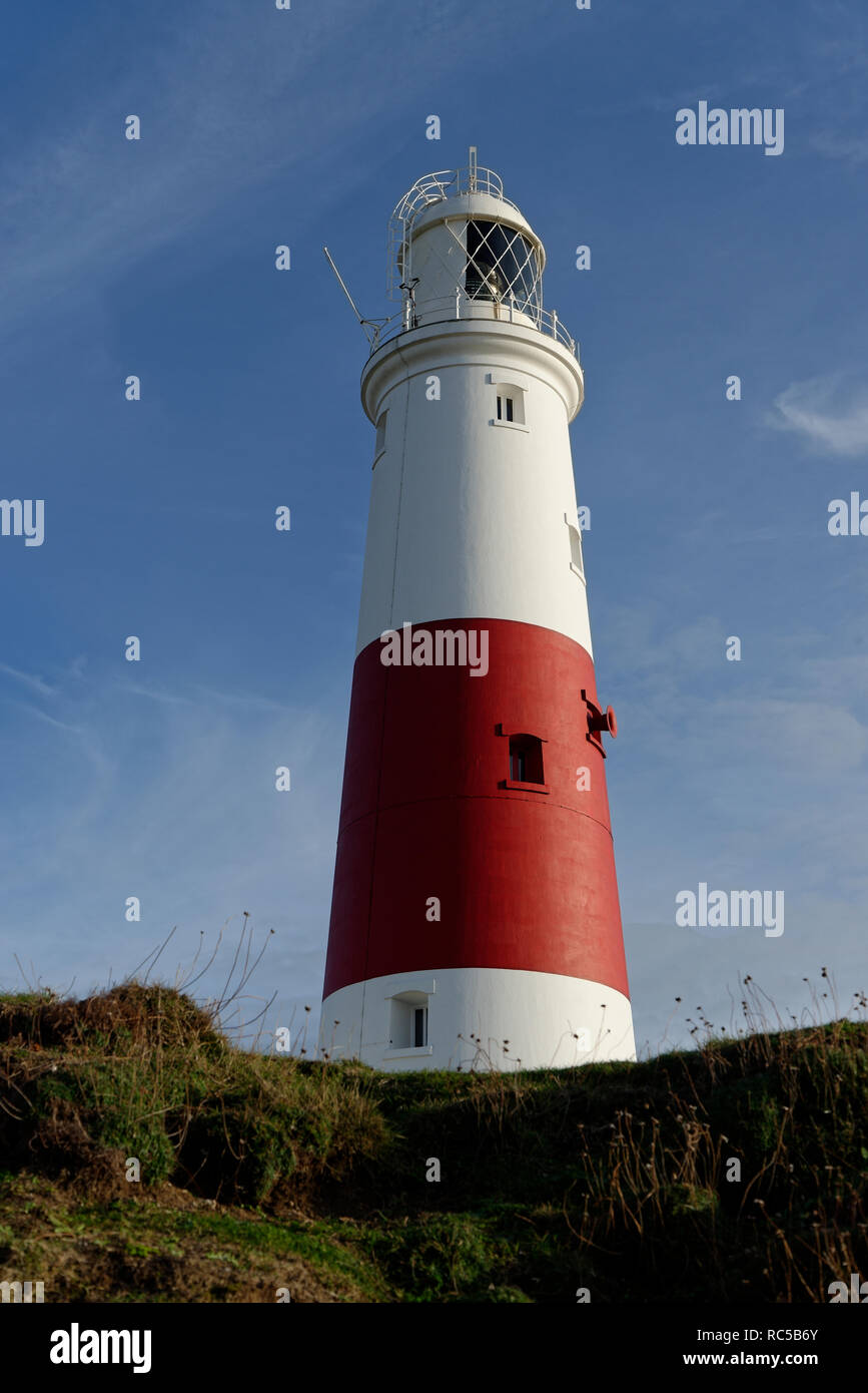 Portland Bill Lighthouse. At the end of Portland Bill in Dorset ...