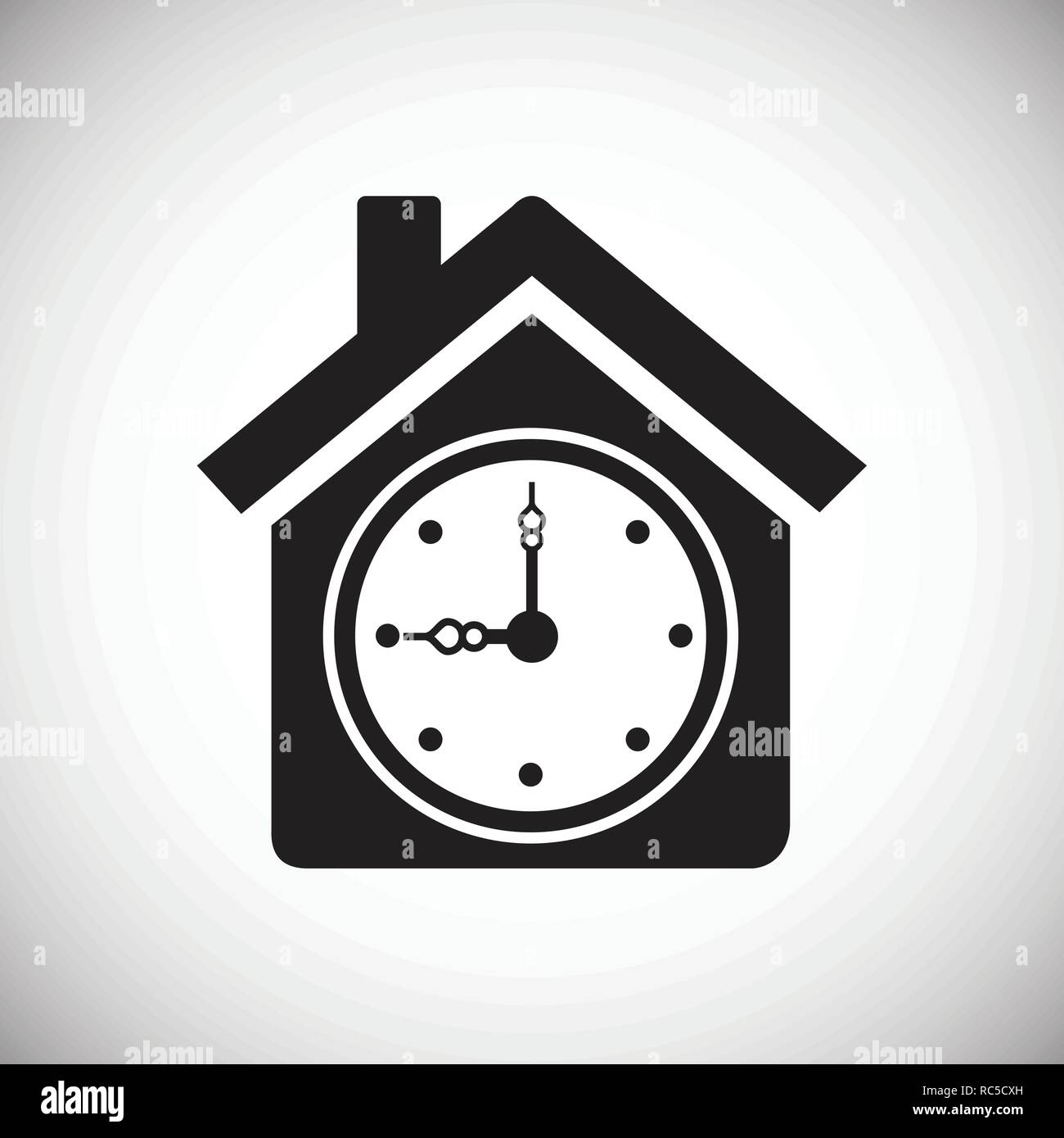 Time icon on white background for graphic and web design, Modern simple ...