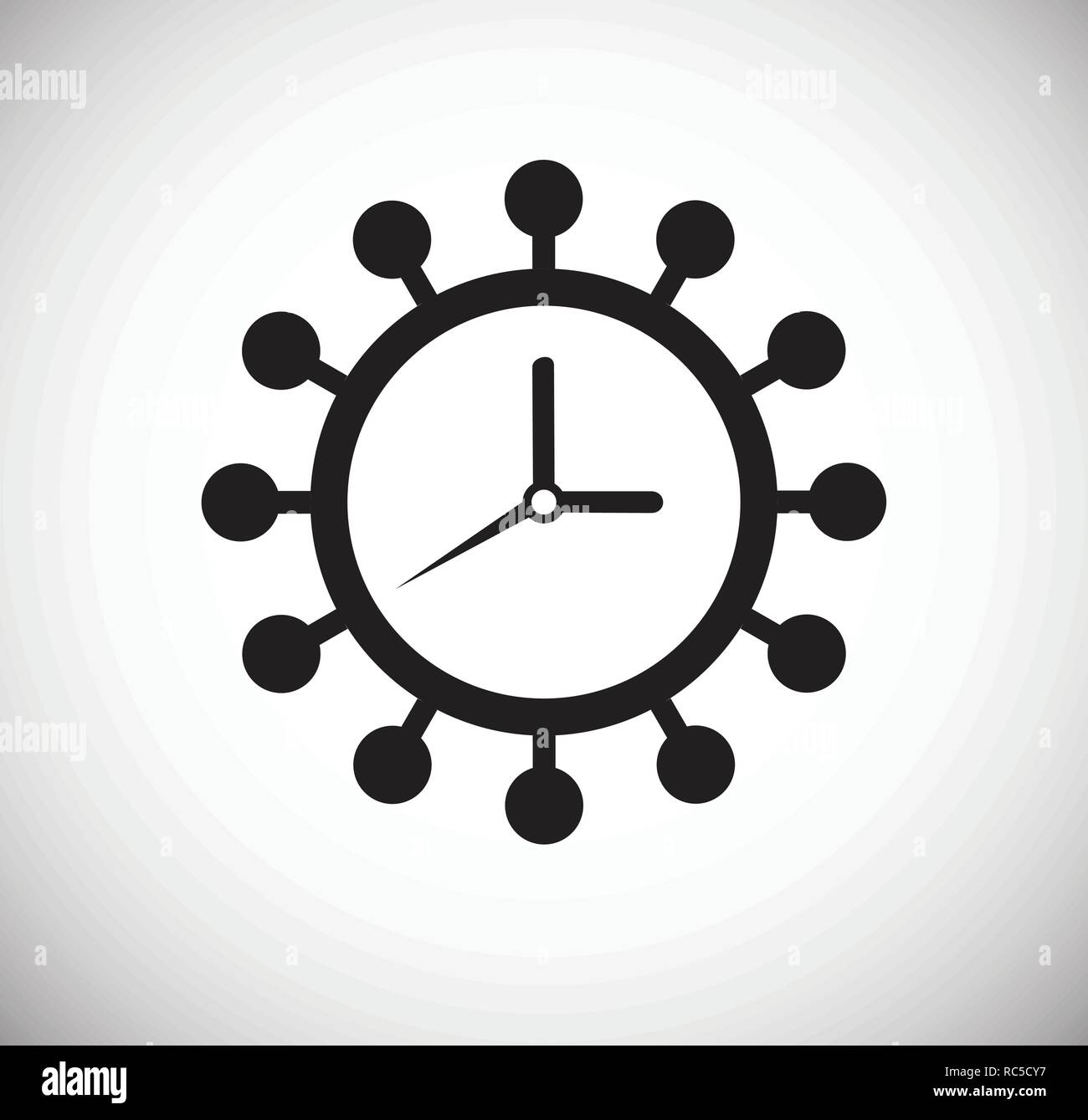 Time icon on white background for graphic and web design, Modern simple ...