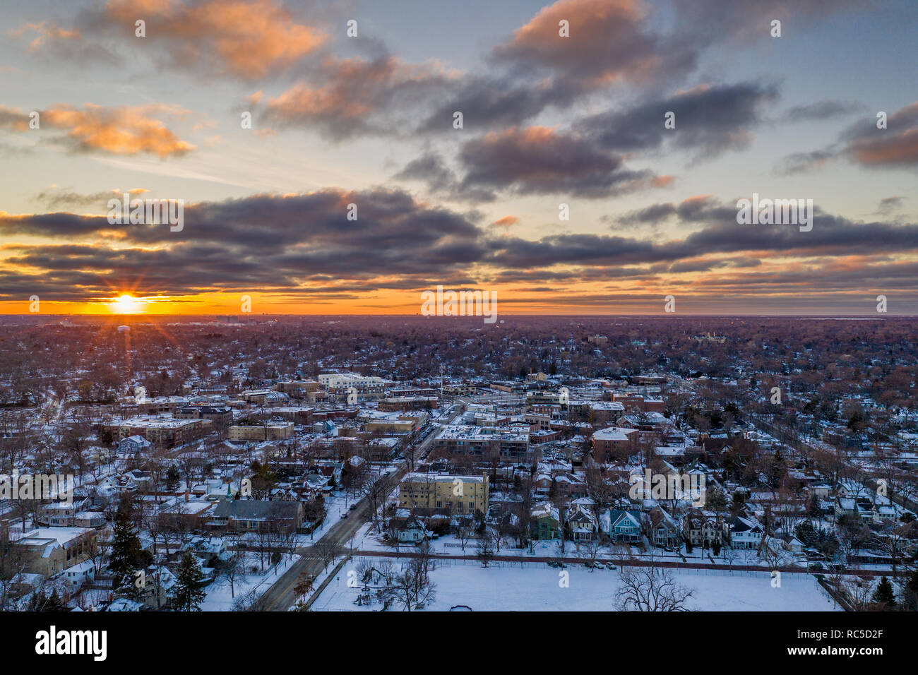Ariel landscape taken with drone Stock Photo - Alamy