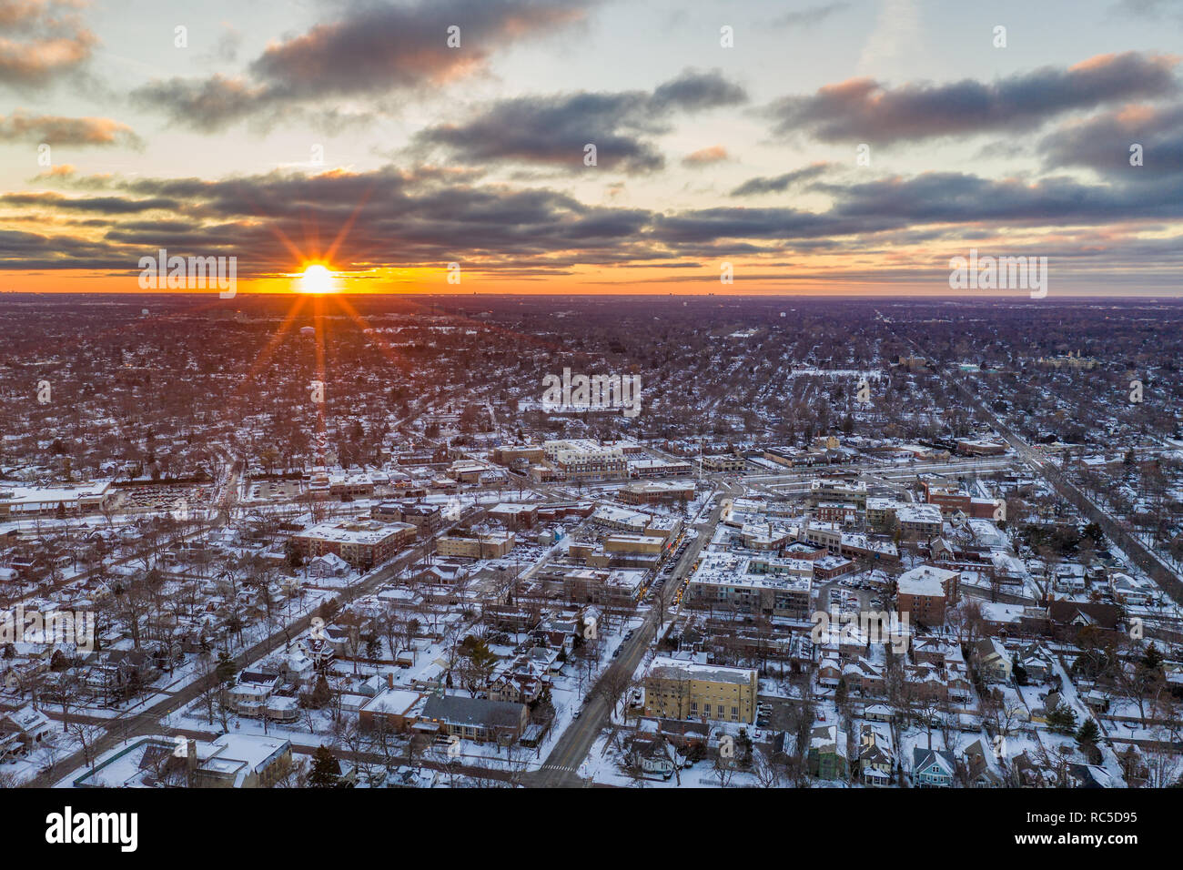 Ariel landscape taken with drone Stock Photo - Alamy