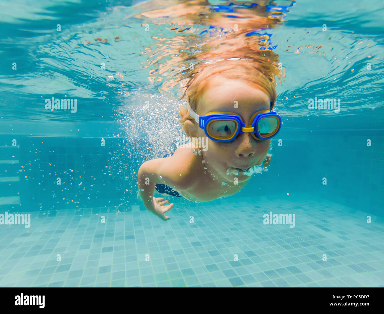 Boy Holding Breath Underwater High Resolution Stock Photography and ...