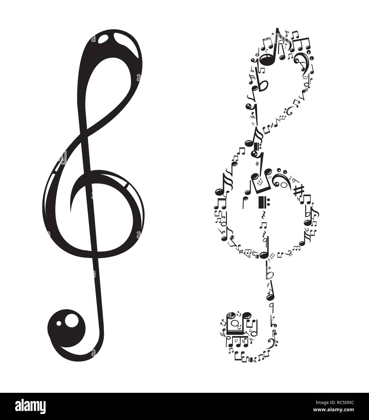 Musical notes. Vector illustration Stock Vector Image & Art - Alamy