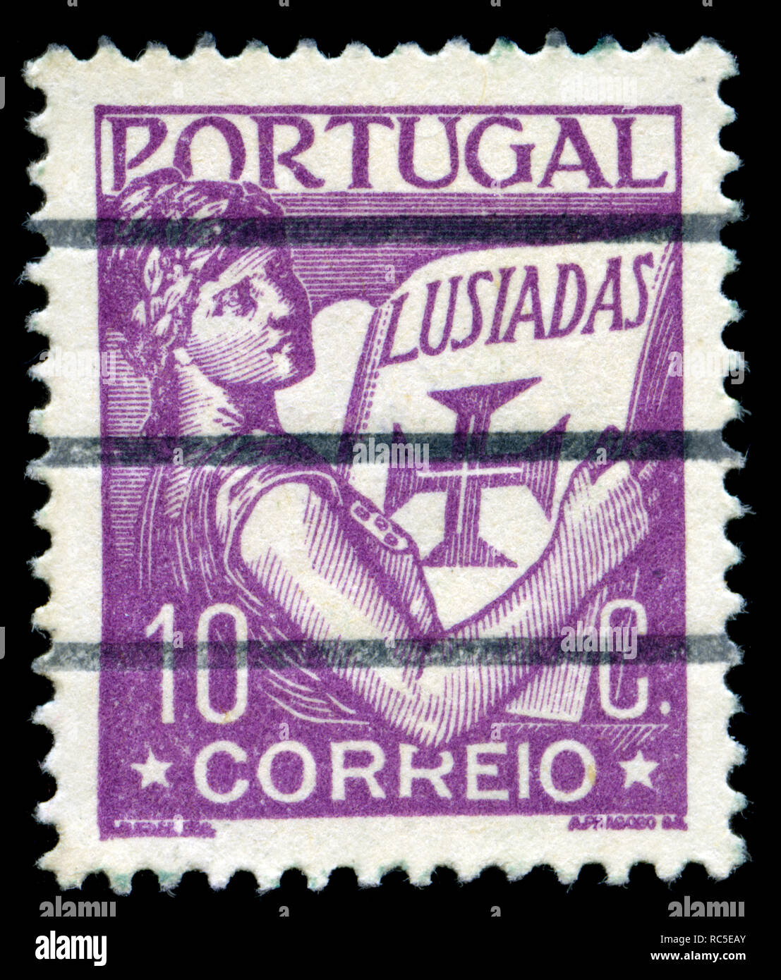 Postage stamp from Portugal in the Lusiads series issued in 1931 Stock ...