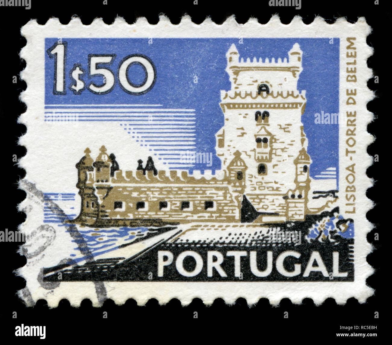 Postage stamp from Portugal in the Landscapes and Monuments series ...