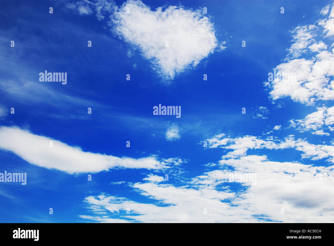 White cloud and blue sky with the beautiful of nature Stock Photo - Alamy
