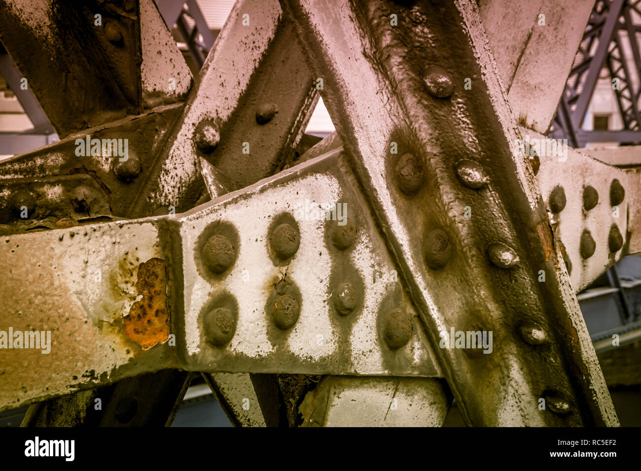 Old bridge built in metal Stock Photo - Alamy