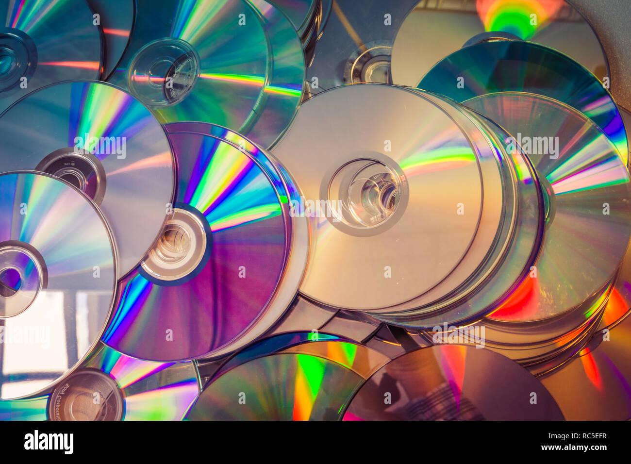 Cd pile hi-res stock photography and images - Alamy