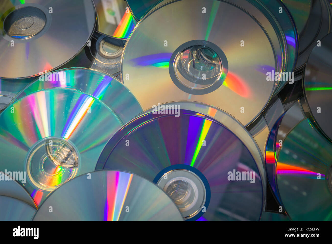 Cd pile hi-res stock photography and images - Alamy