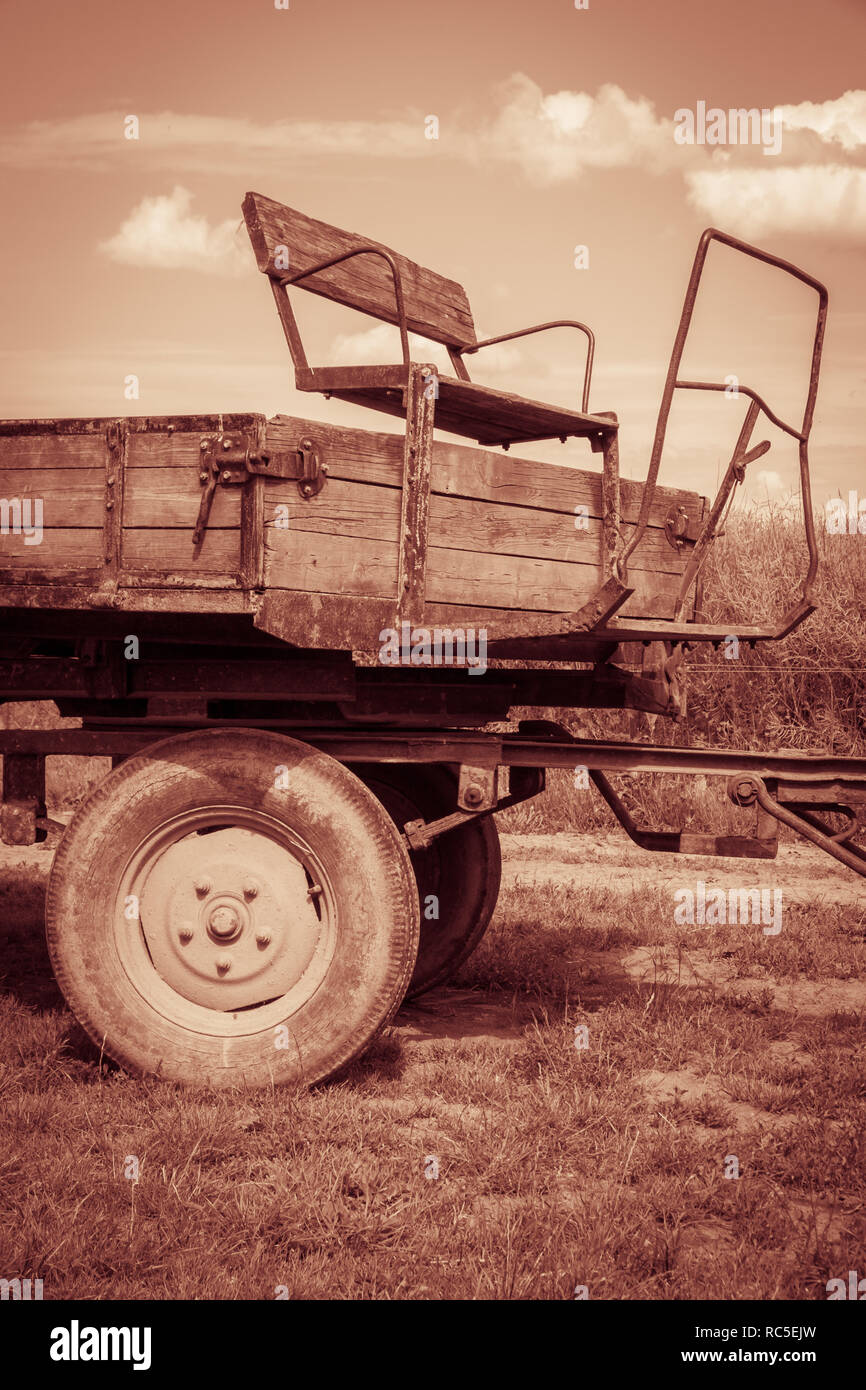 Old horse trailer hi-res stock photography and images - Alamy