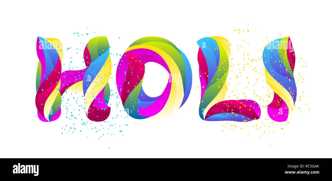 Happy holi spring festival Cut Out Stock Images & Pictures - Alamy