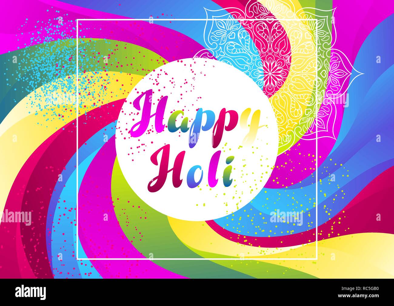 Holi festive Stock Vector Images - Alamy