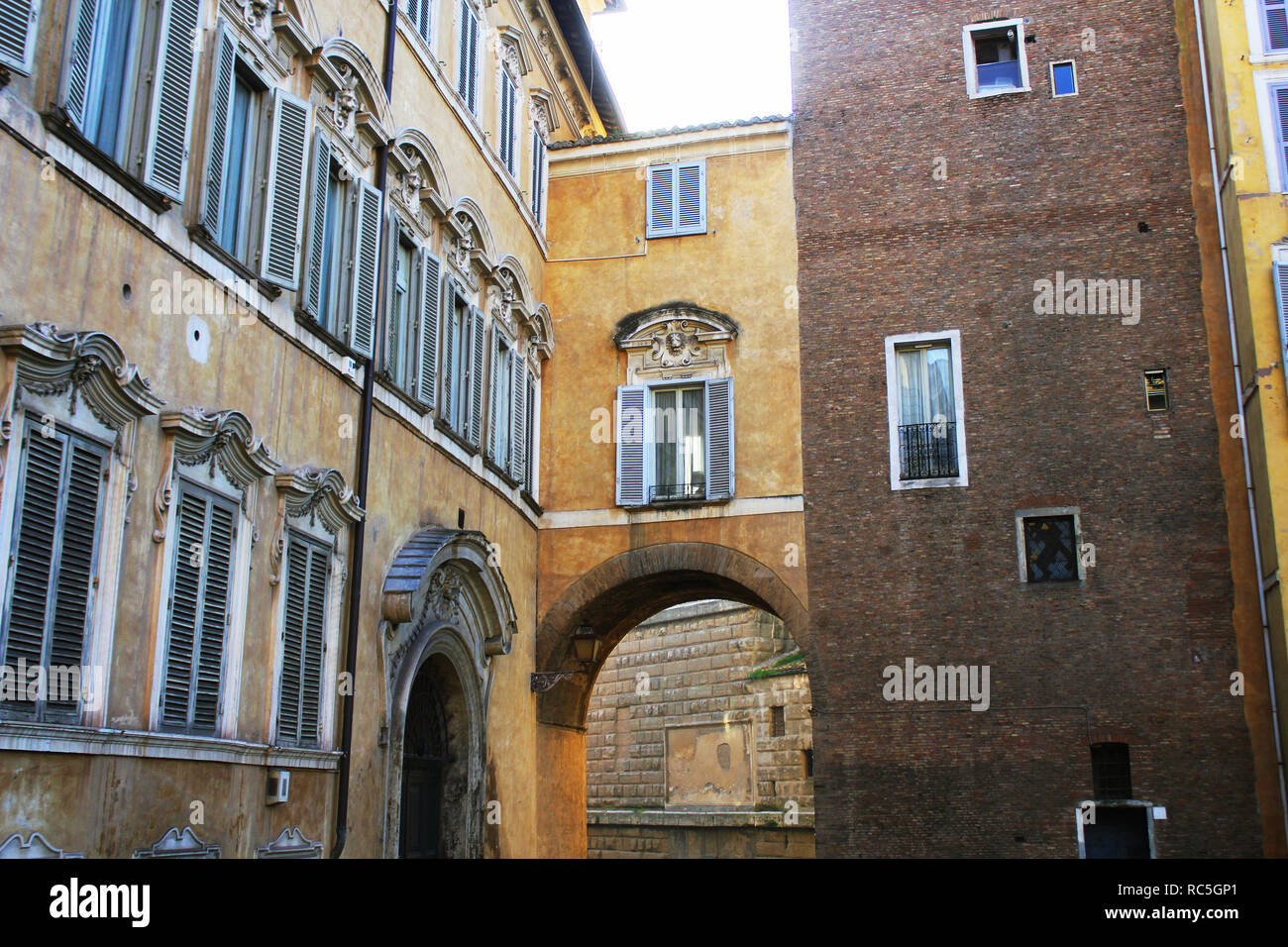 ROME, ITALY- DECEMBER 29 2018 : view of the "Torre delle Milizie" from ...
